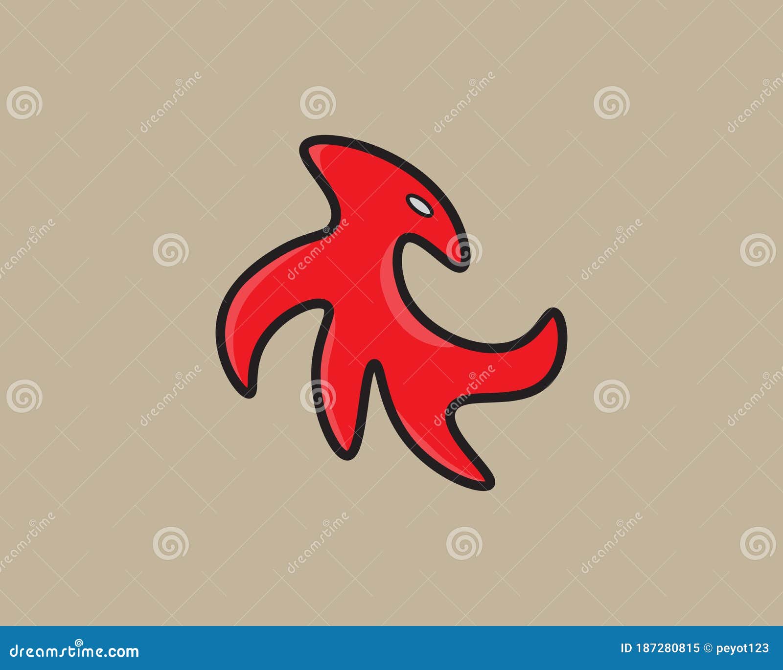 Eagle fight logo stock vector. Illustration of vector - 187280815