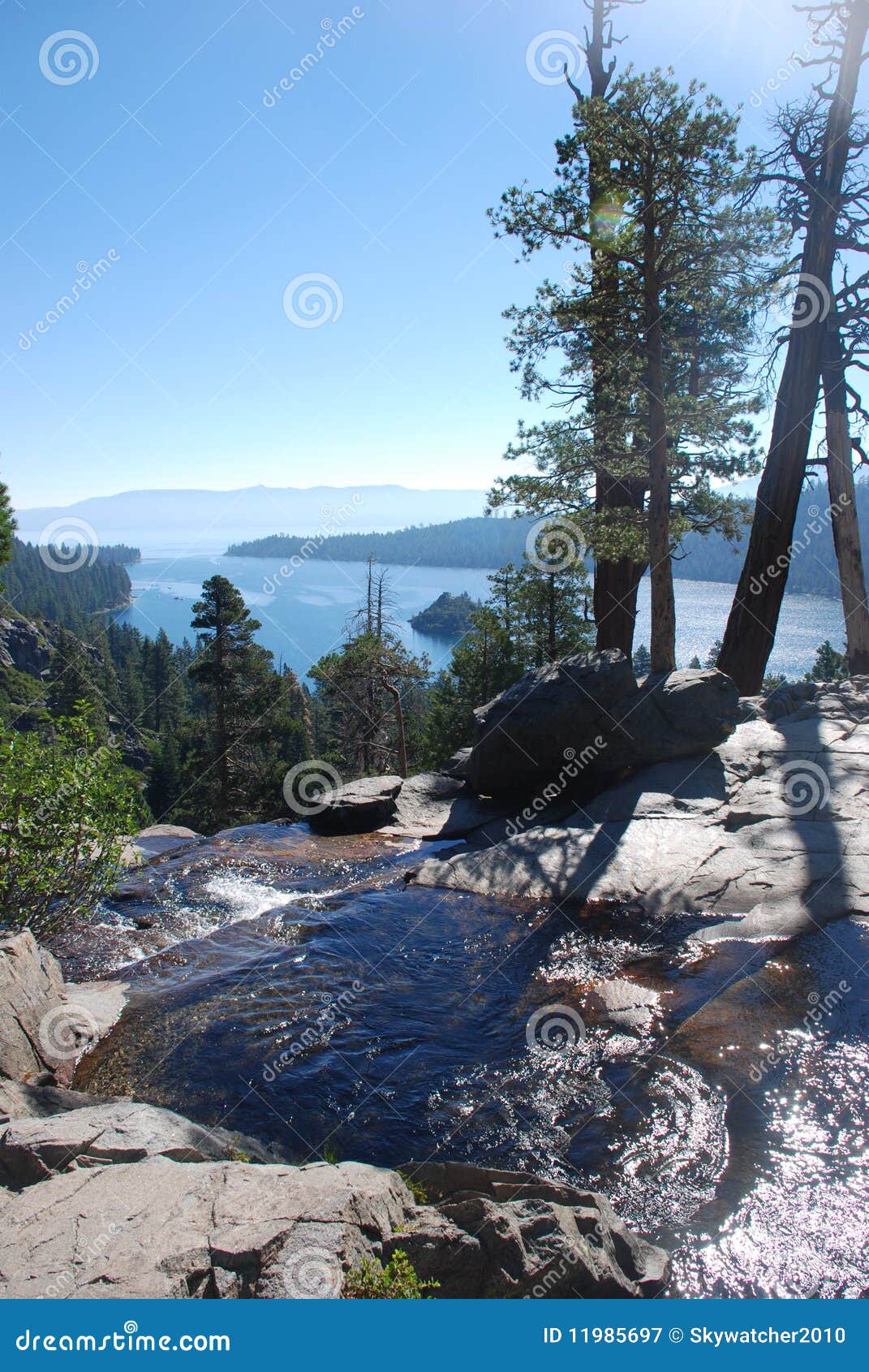 Eagle Falls Overlook stock image. Image of forest, waterfall - 11985697