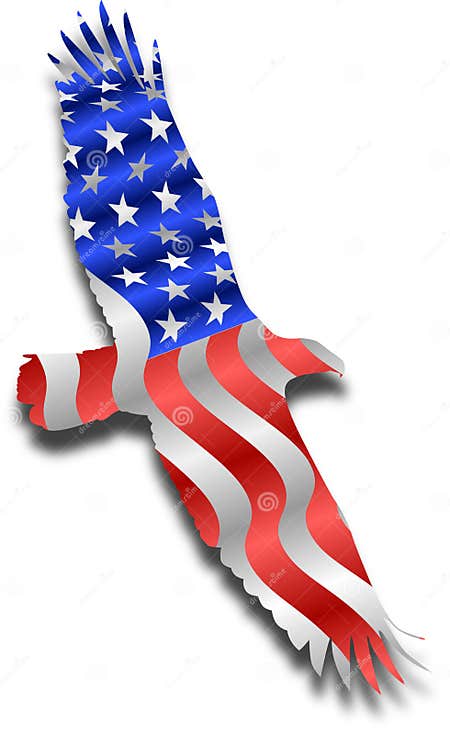 Eagle_flag stock vector. Illustration of cutout, waving - 1076948