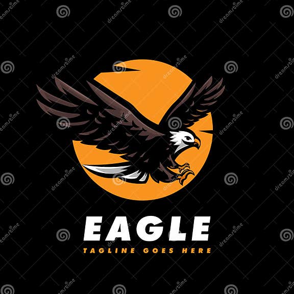Eagle Fly Logo stock vector. Illustration of template - 356119285