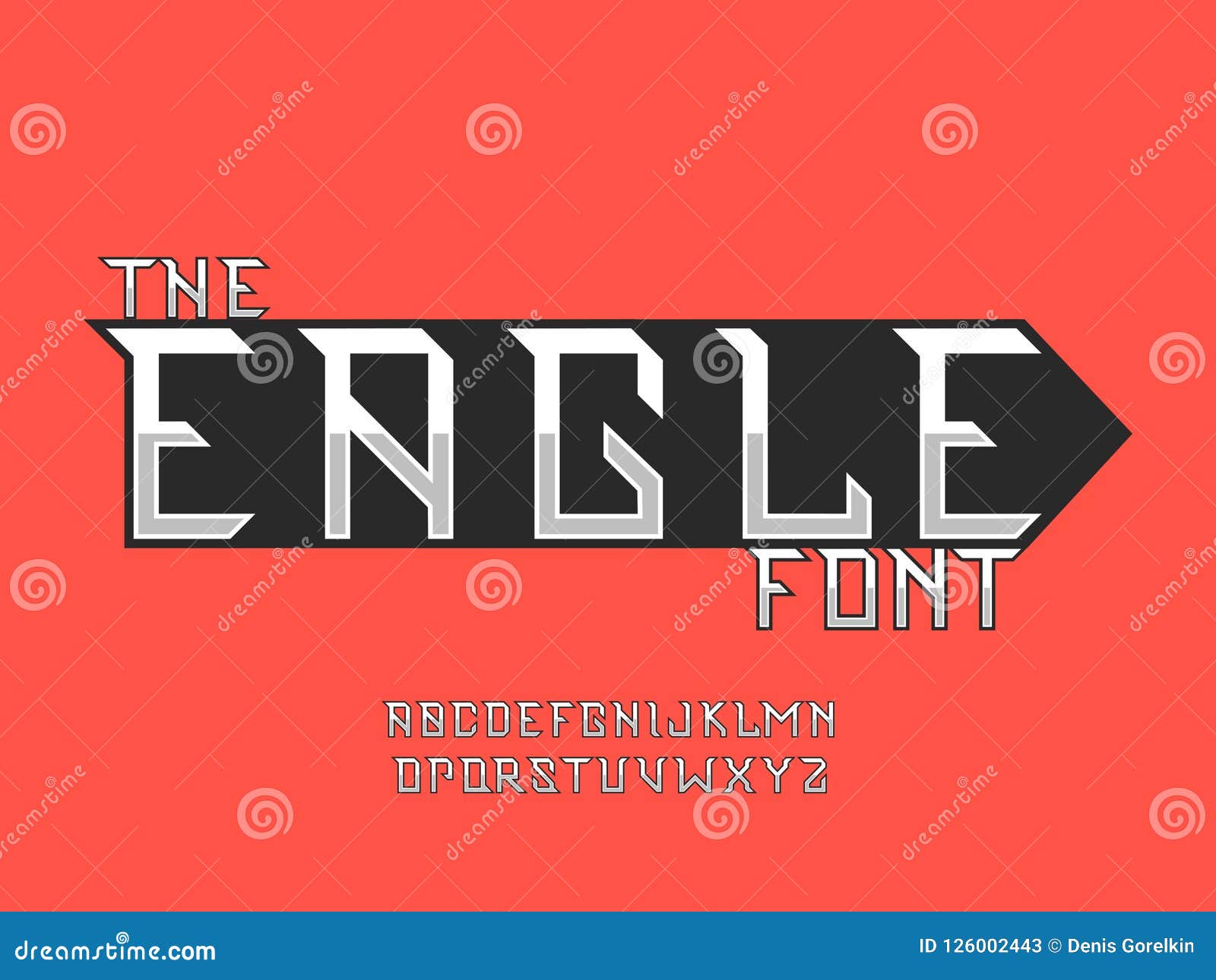 Eagle Font. Vector Alphabet | CartoonDealer.com #157002872