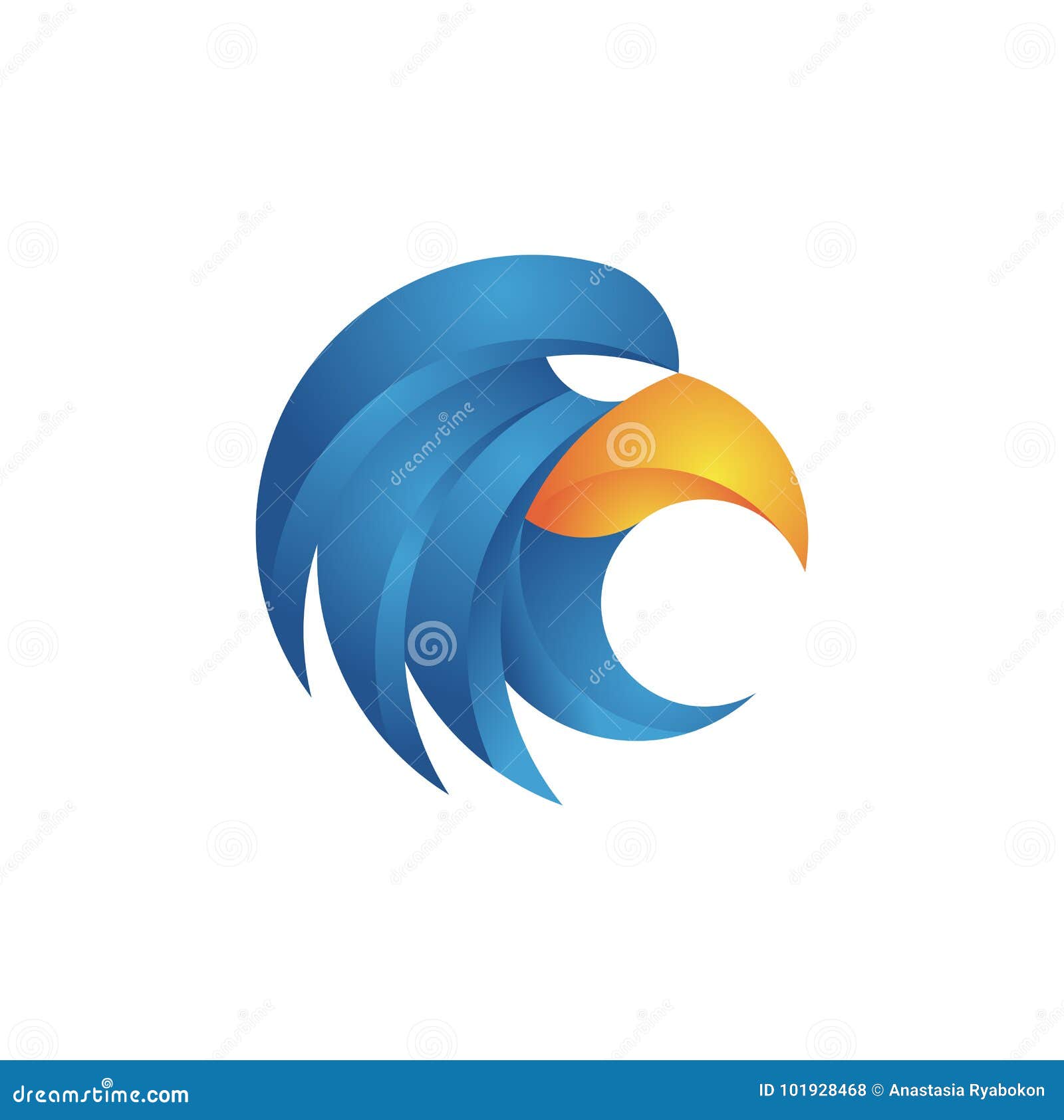 Eagle Geometric Design, Eagle`s Wings Icons Set, Eagles Graphic ...