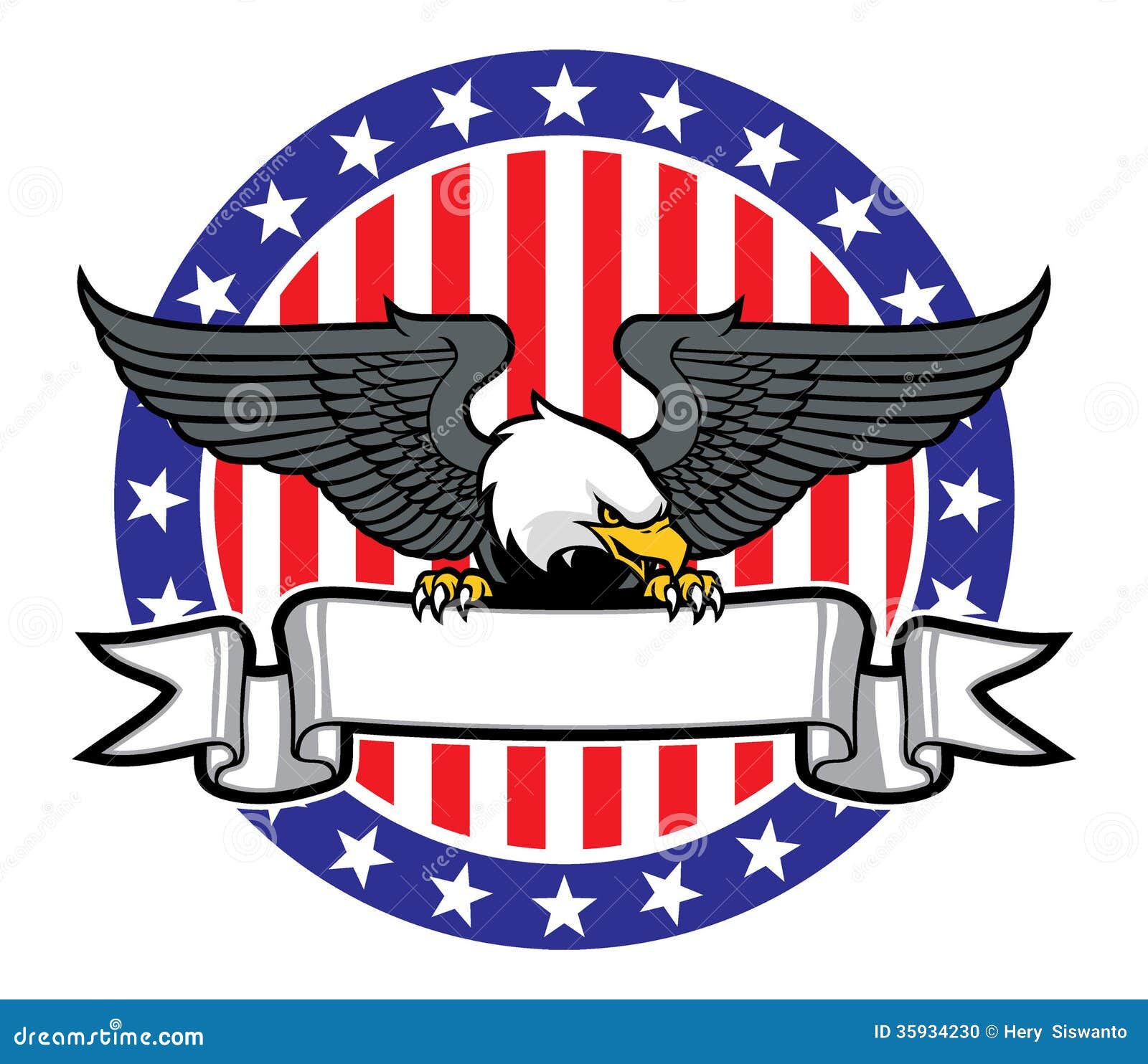 Eagle Grip Ribbon Us Flag Stock Illustrations – 2 Eagle Grip Ribbon Us ...