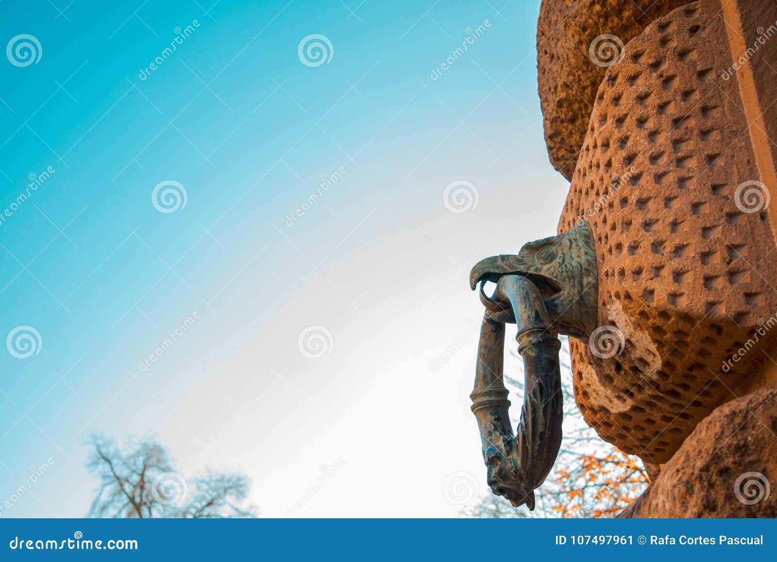 Eagle Handle on the Wall of a Castle Stock Image - Image of beautiful ...