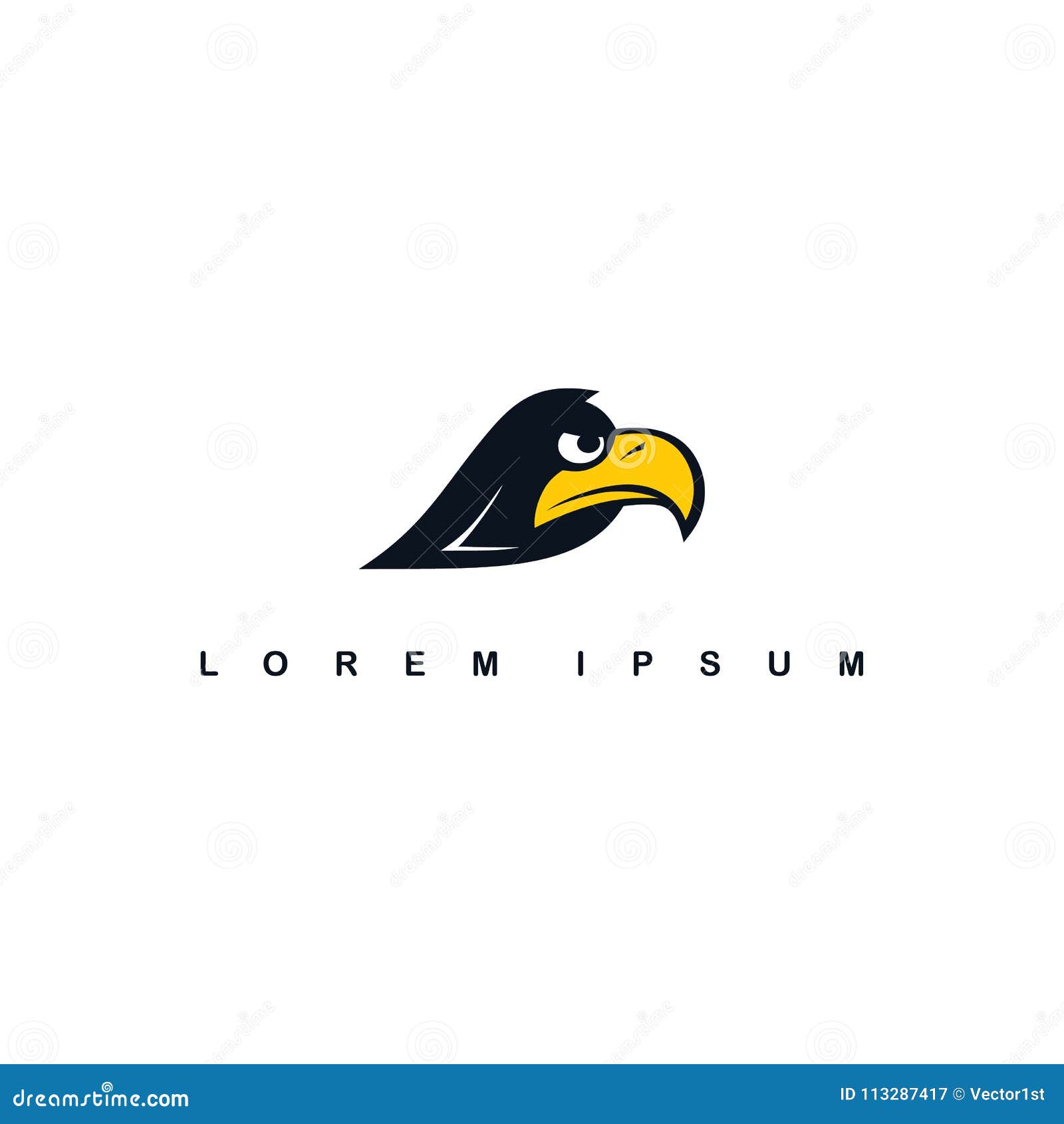 Eagle Hawk Bird Logo Template Stock Vector - Illustration of logotype ...