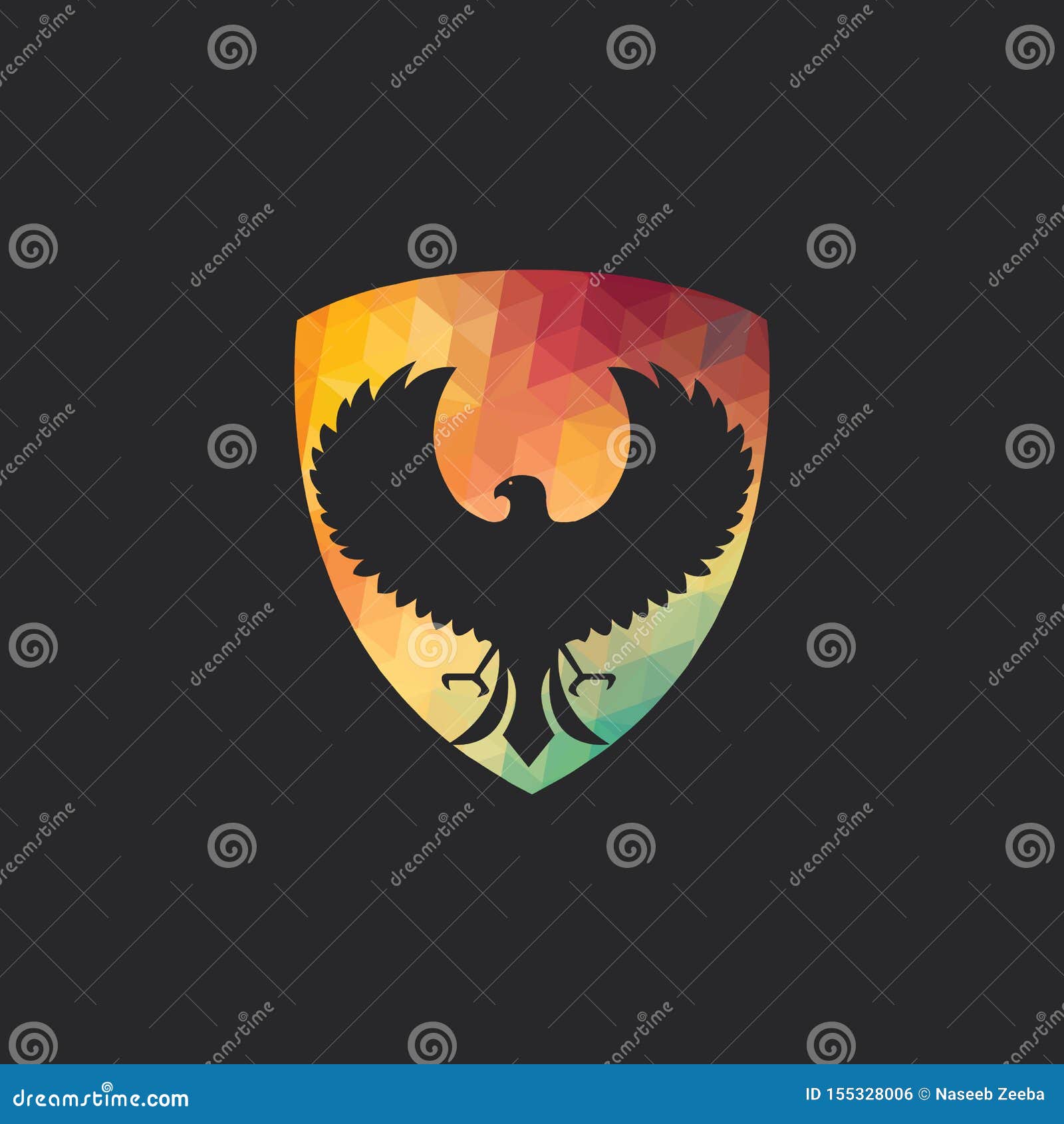 Falcon vector logo design. stock vector. Illustration of hawk - 155328006