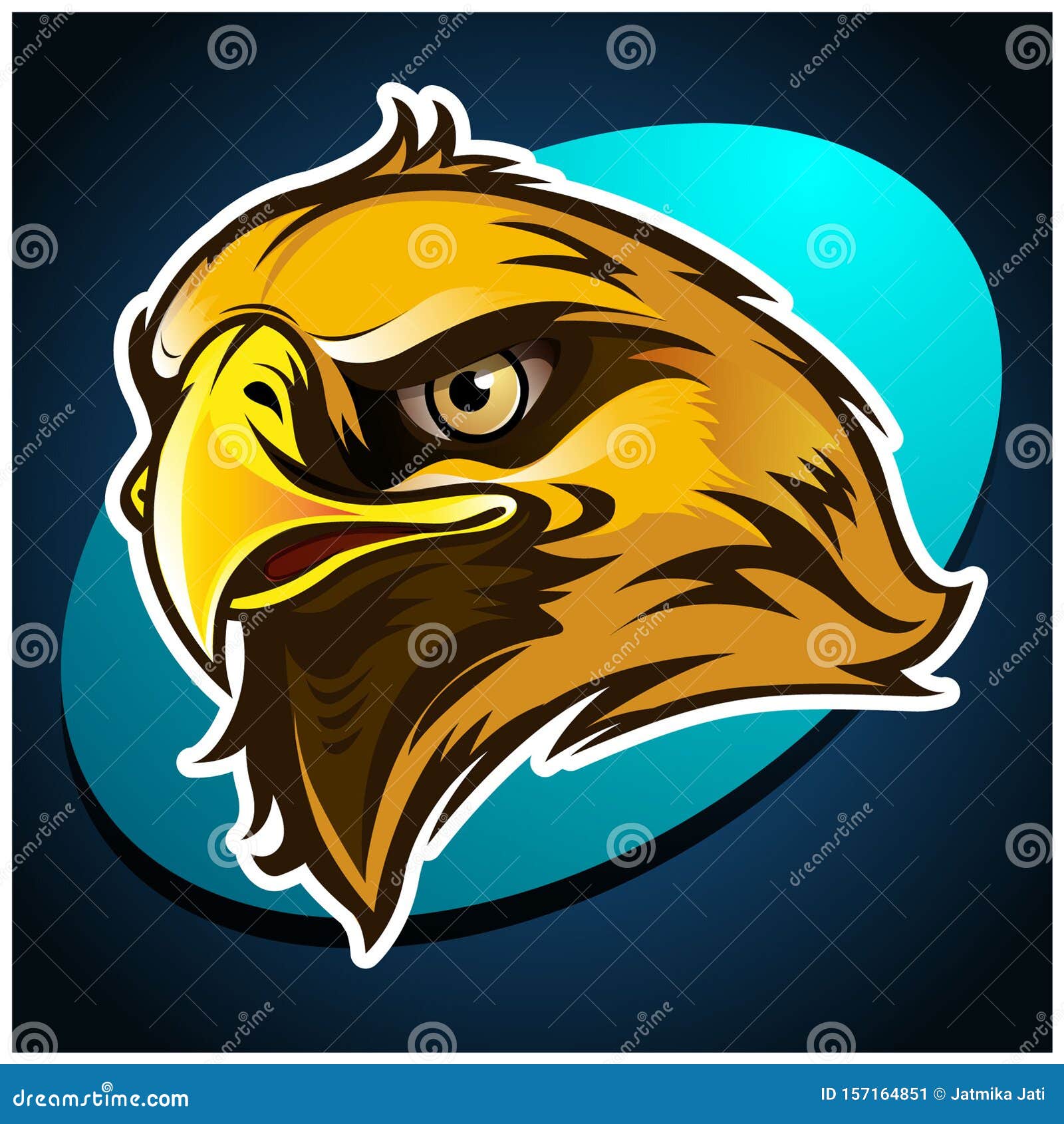 Garuda Emblem Logo Vector.Simple Thailand National Emblem.Silhouette ...