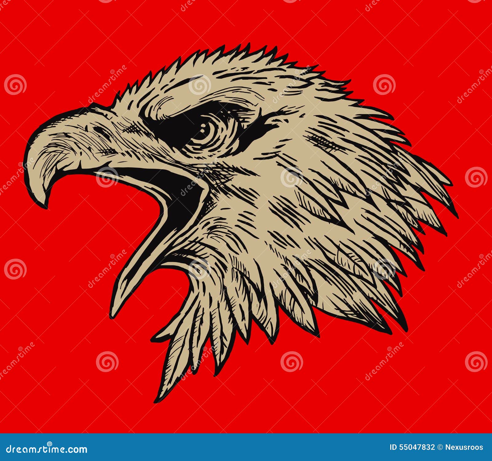 Screaming Eagle Head