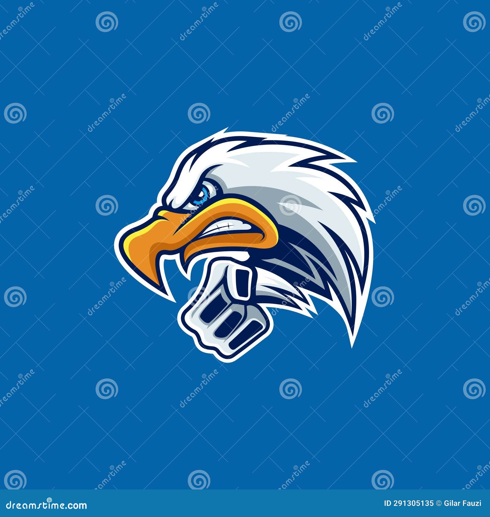 Eagle logo mascot stock vector. Illustration of team - 291305135