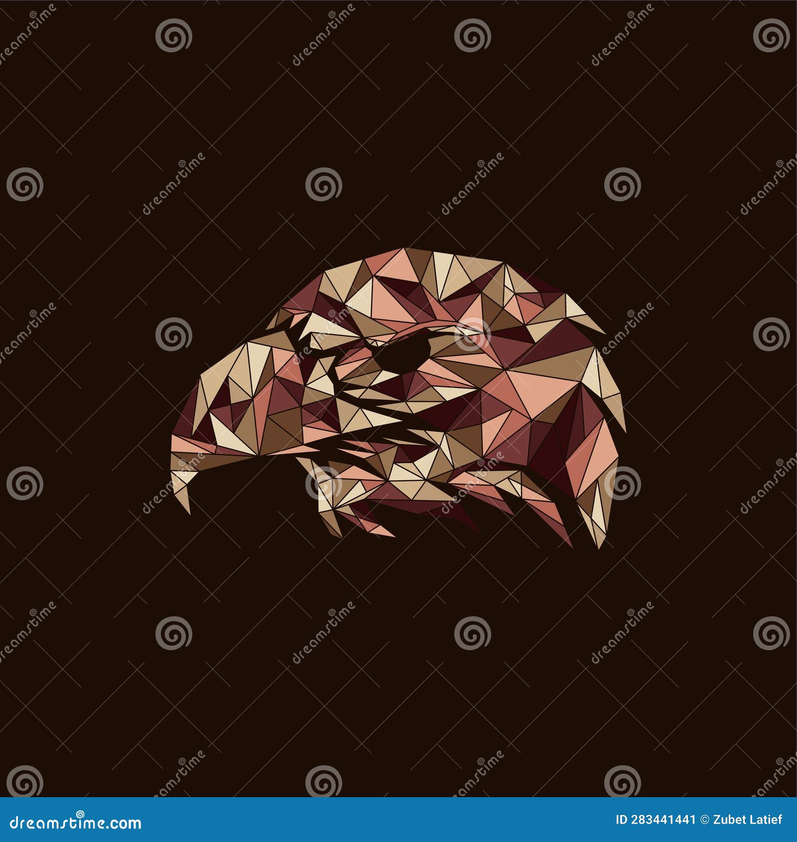 Eagle Head Polygon Geometric Creative Design Stock Vector ...