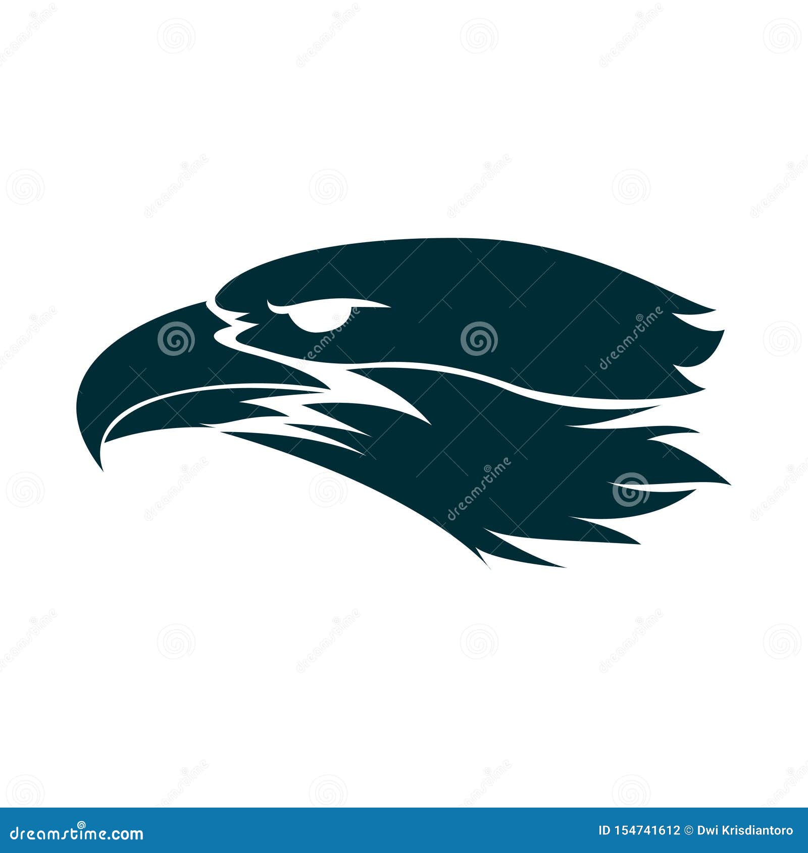 Eagle Head Vector Silhouette