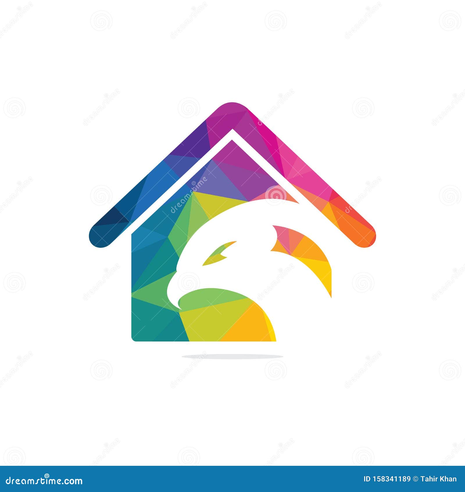 Eagle Home Logo Design stock illustration. Illustration of business ...