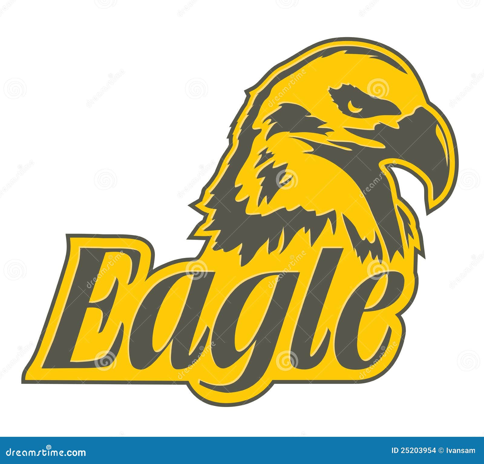 Eagle Icon Isolated On White Background. Design Element For Logo, Label ...