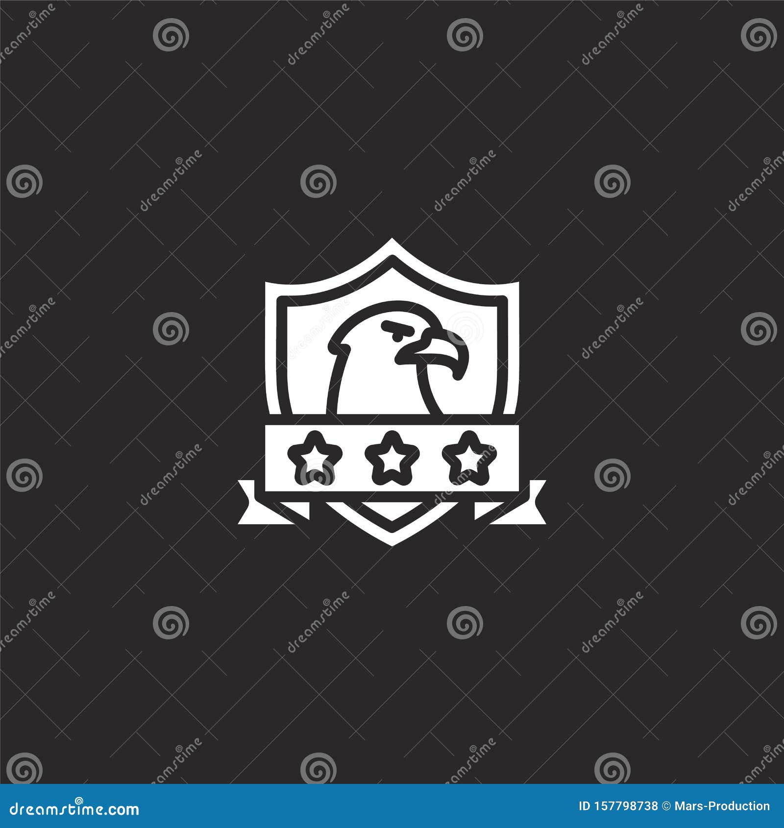 Eagle Icon. Filled Eagle Icon for Website Design and Mobile, App ...