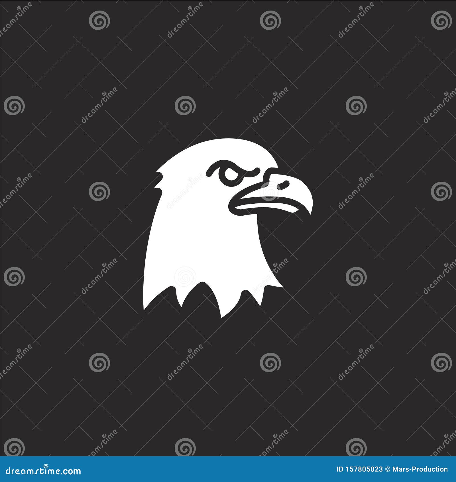 Eagle Icon. Filled Eagle Icon for Website Design and Mobile, App ...