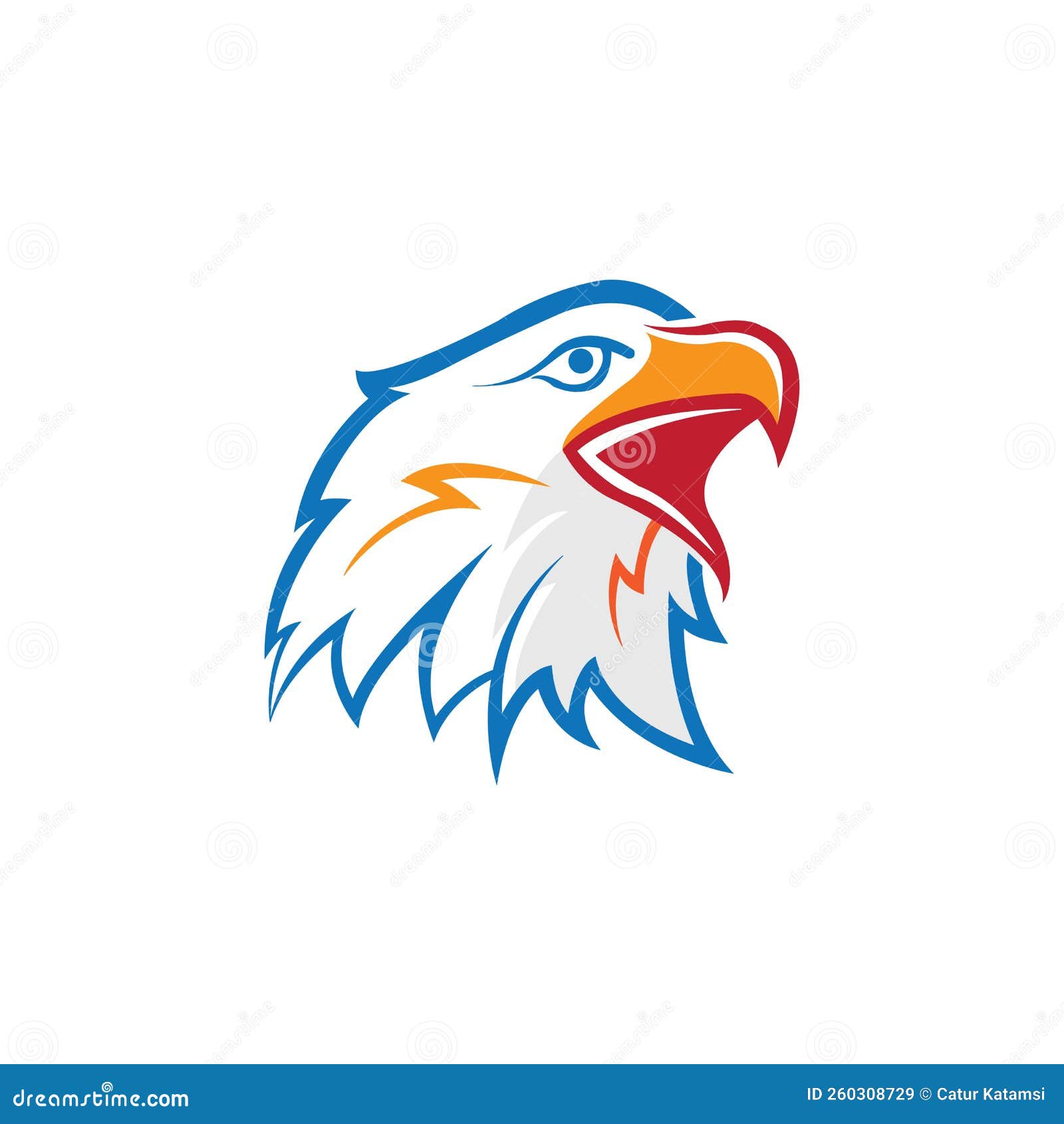 Eagle Icon Logo Vector Design Stock Illustration - Illustration of hand ...