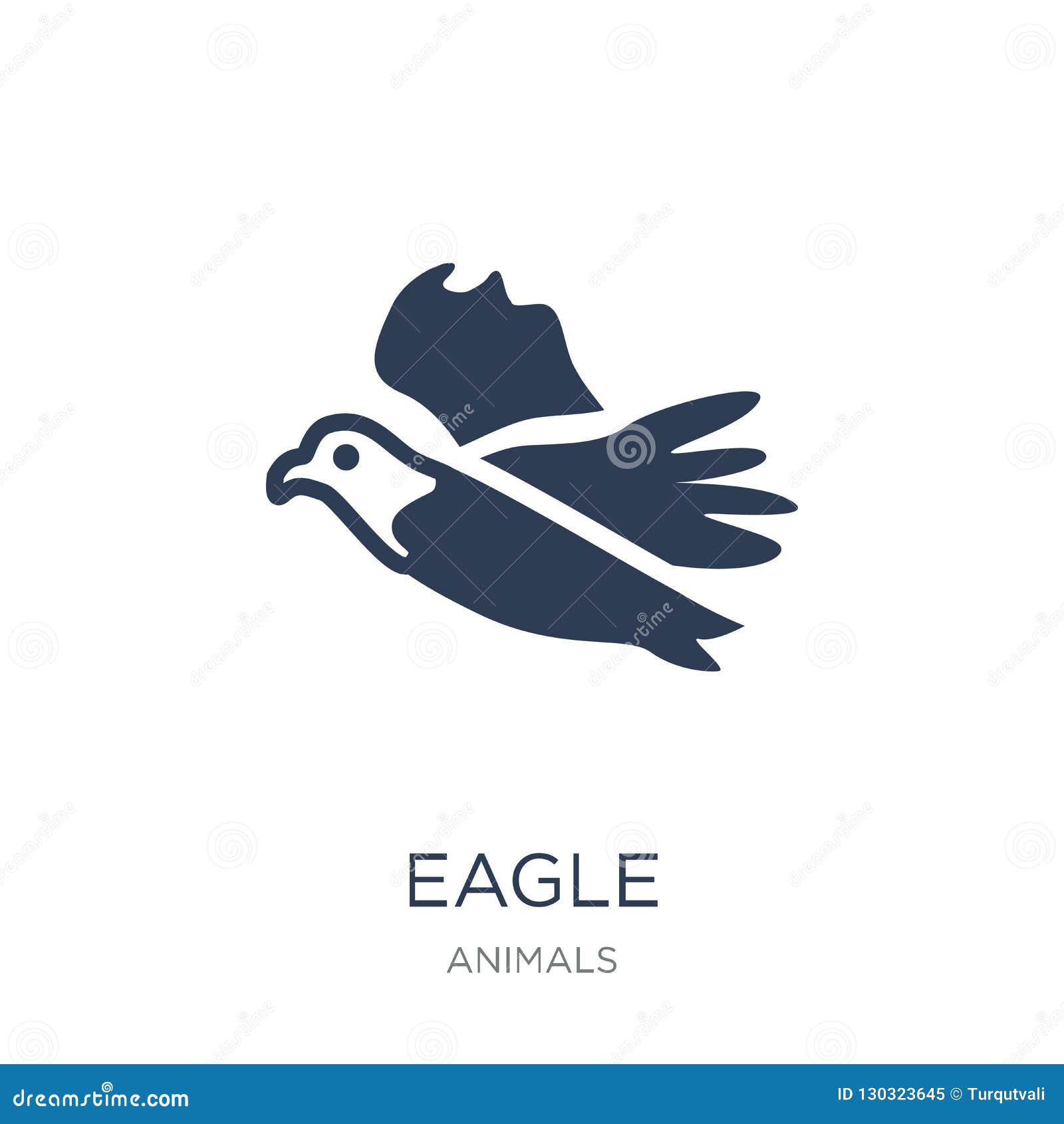 Eagle Icon. Trendy Flat Vector Eagle Icon on White Background Fr Stock ...