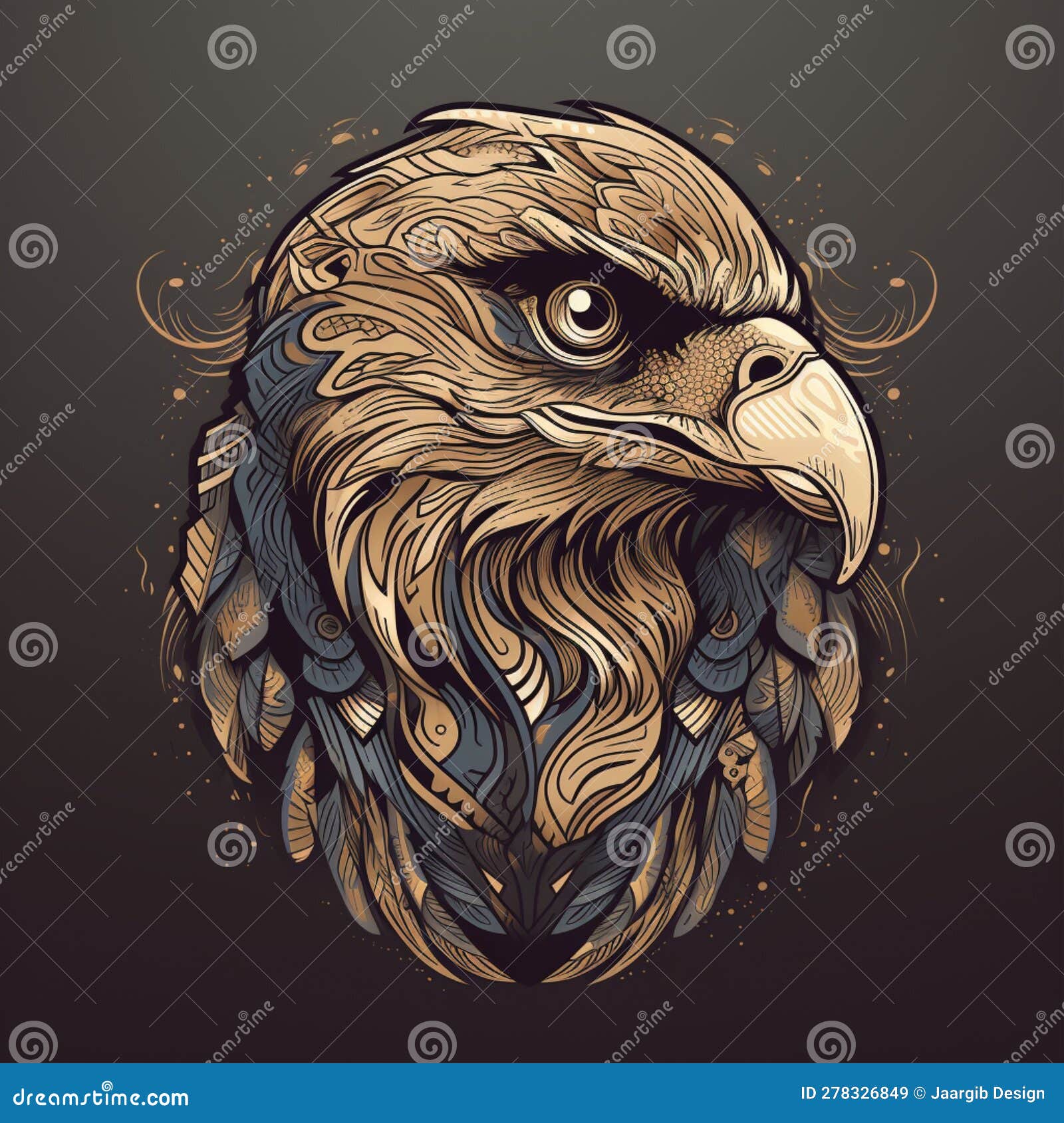Eagle illustration stock illustration. Illustration of bird - 278326849