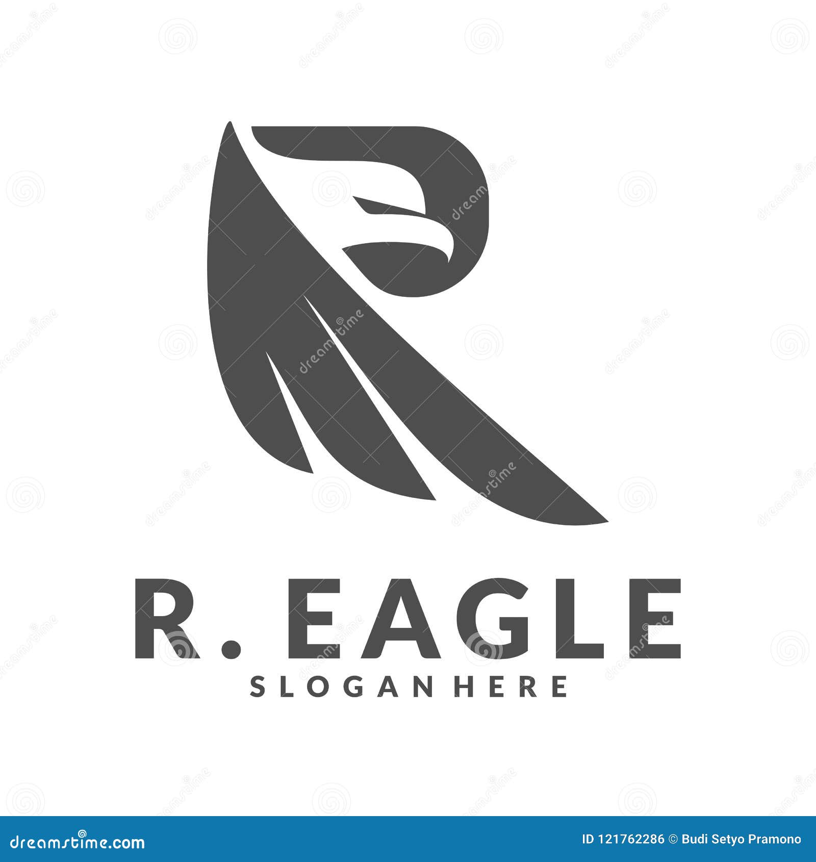 Eagle with Initial R Logo Vector Stock Vector - Illustration of initial ...