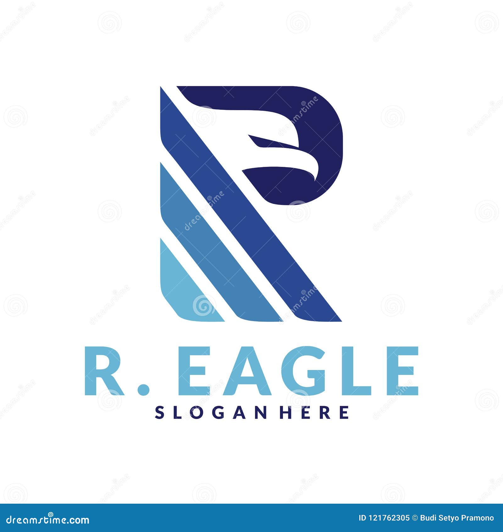 Eagle with Initial R Logo Vector Stock Vector - Illustration of ...