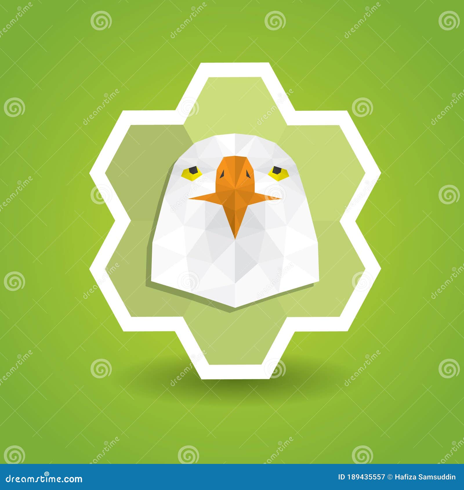 Eagle Label. Vector Illustration Decorative Design Stock Vector ...