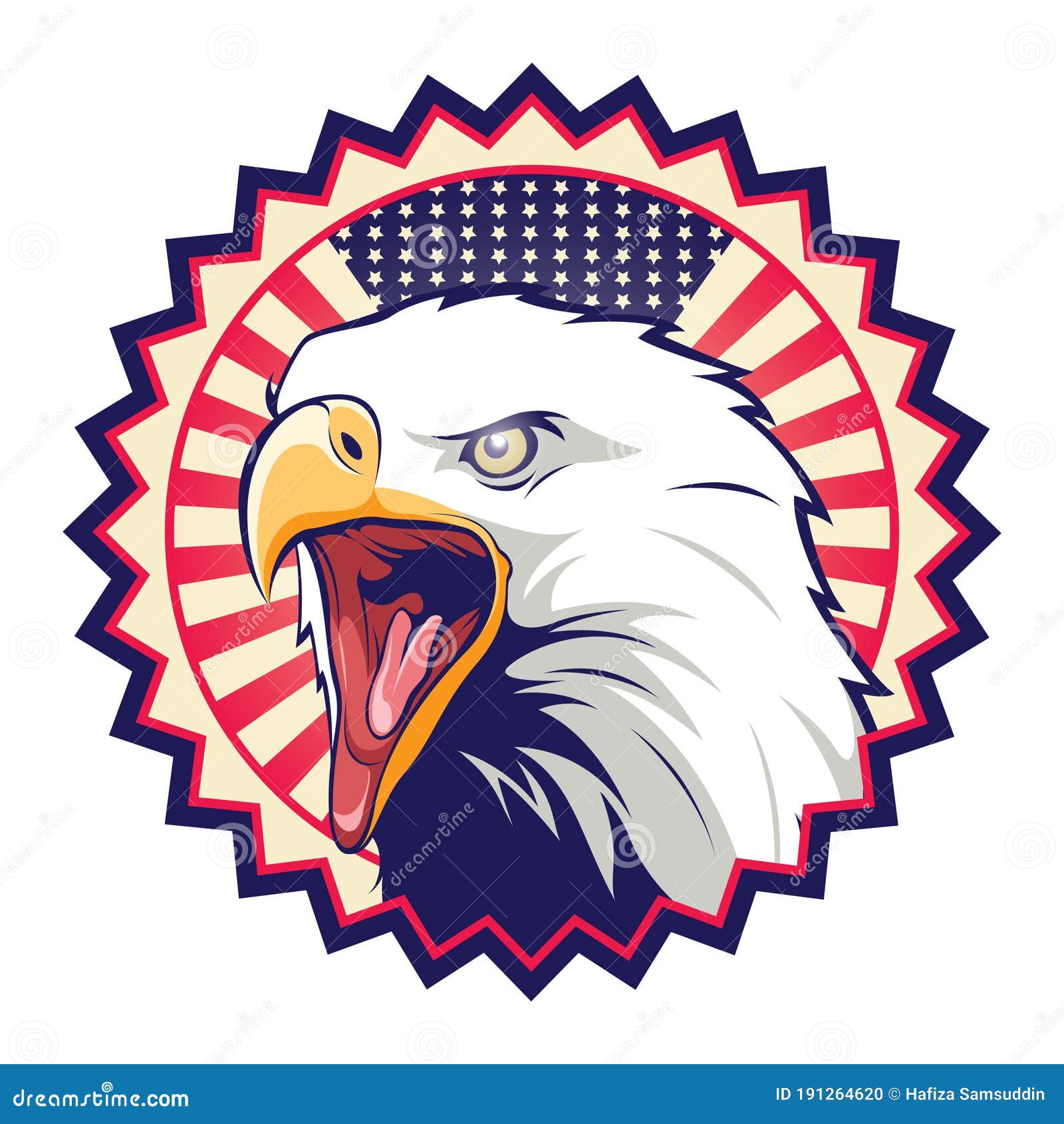 Eagle Label. Vector Illustration Decorative Design Stock Vector ...
