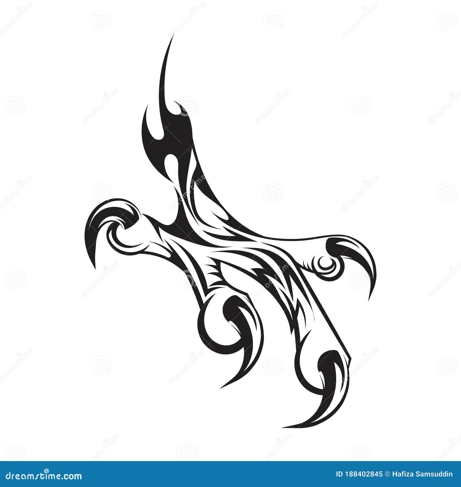 Eagle Legs Tattoo. Vector Illustration Decorative Design Stock Vector ...