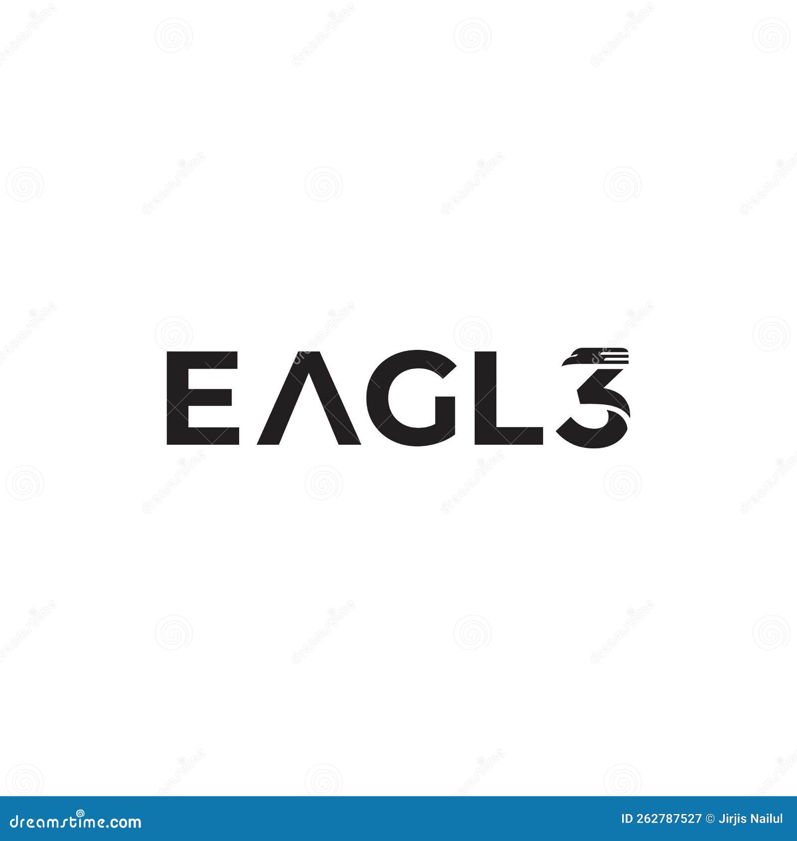 Eagle 3 Letter Logo Design Luxury Symbol Stock Vector - Illustration of ...