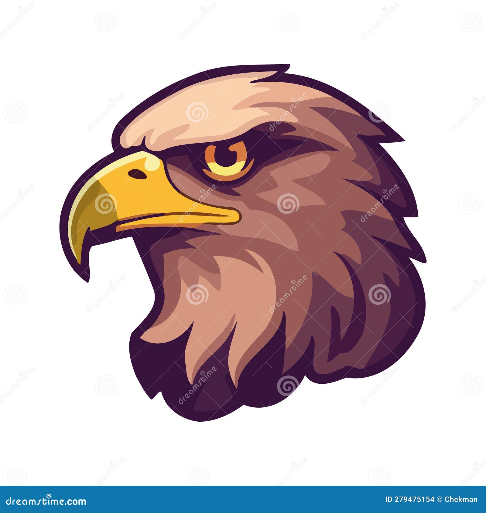 Eagle Logo Design. Abstract Eagle Head Stock Vector - Illustration of ...