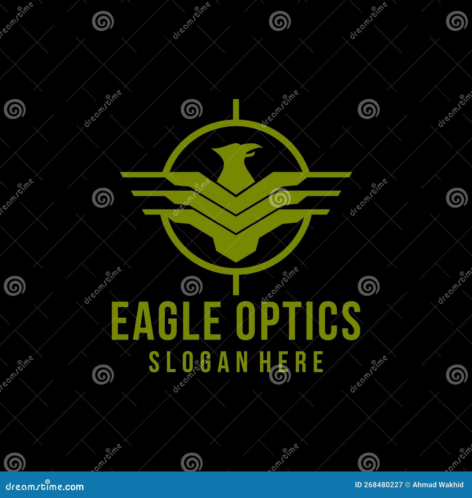 Eagle Logo Design. Eagle Optics Vector Logo Design Illustration ...