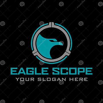 Eagle Logo Design. Eagle Scope Logo Design Vector Illustration Template Stock Illustration ...
