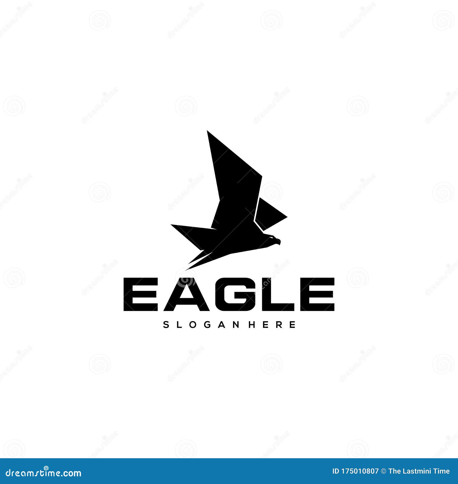 Eagle Fly Logo Silhouette Design Stock Vector - Illustration of success ...