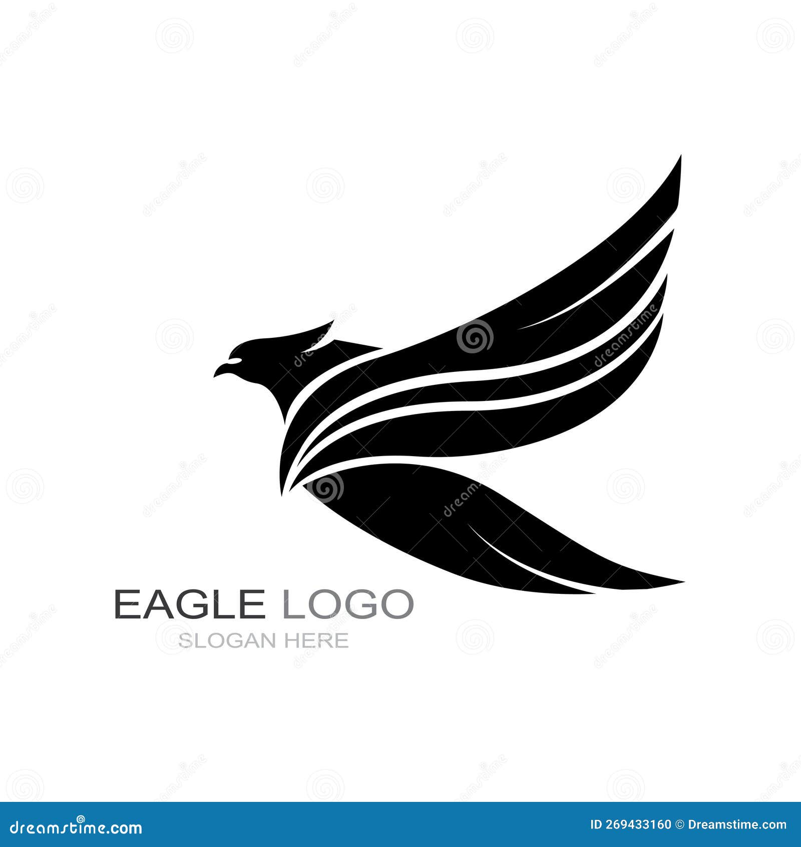 Eagle Logo Design. Fly Eagle Logo Design Vector Inspiration Stock ...