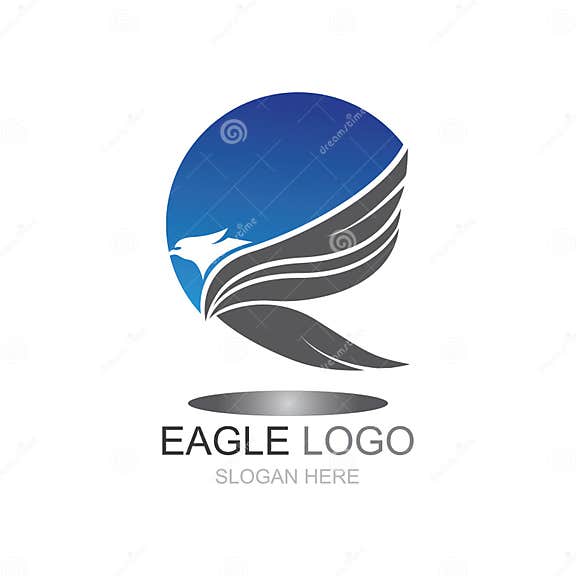 Eagle Logo Design. Fly Eagle Logo Design Vector Inspiration Stock ...