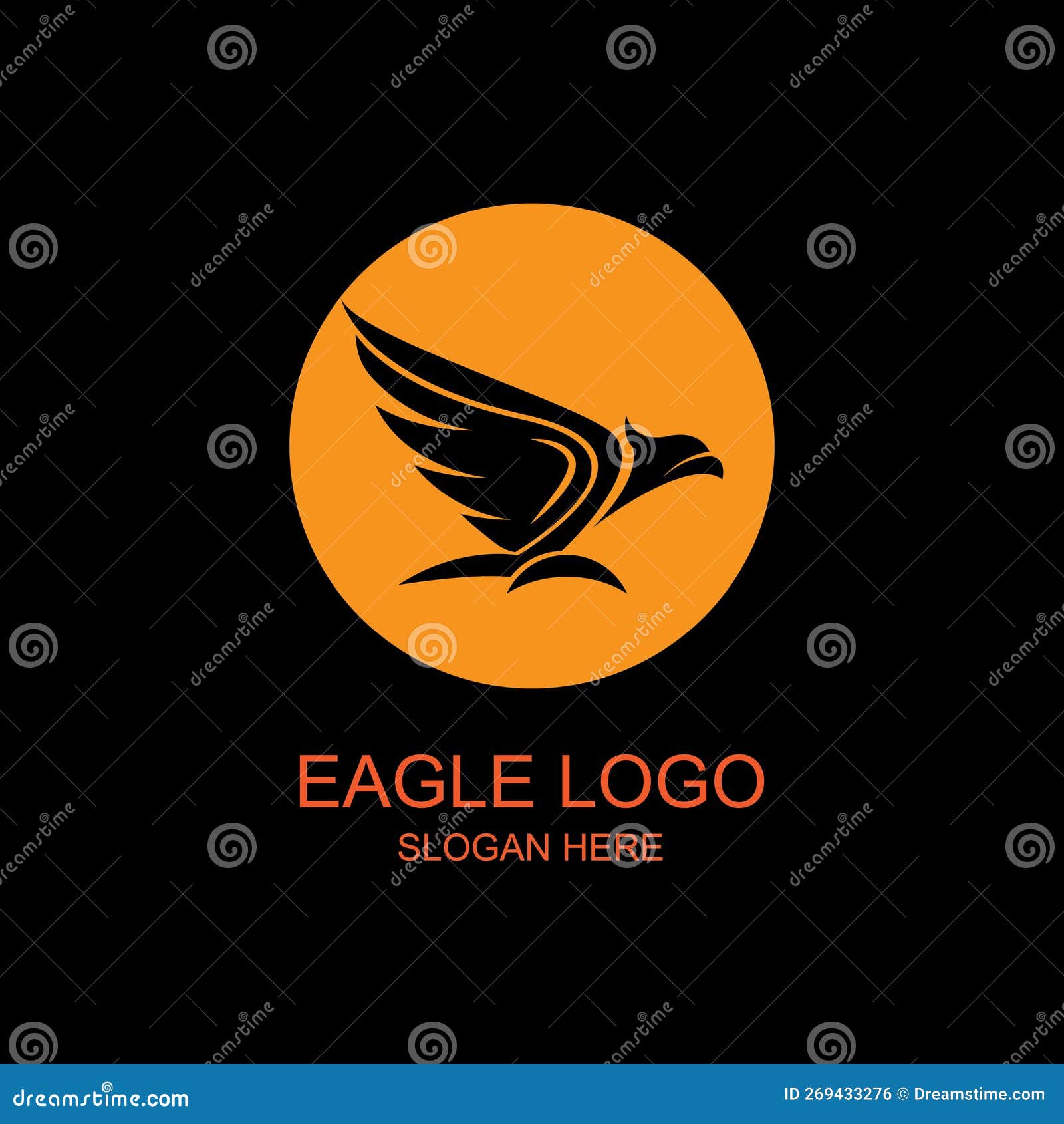 Eagle Logo Design. Fly Eagle Logo Design Vector Inspiration Stock Illustration - Illustration of ...