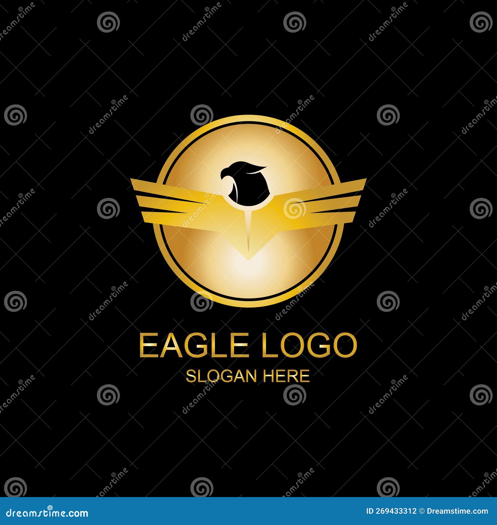 Eagle Logo Design. Fly Eagle Logo Design Vector Inspiration Stock ...