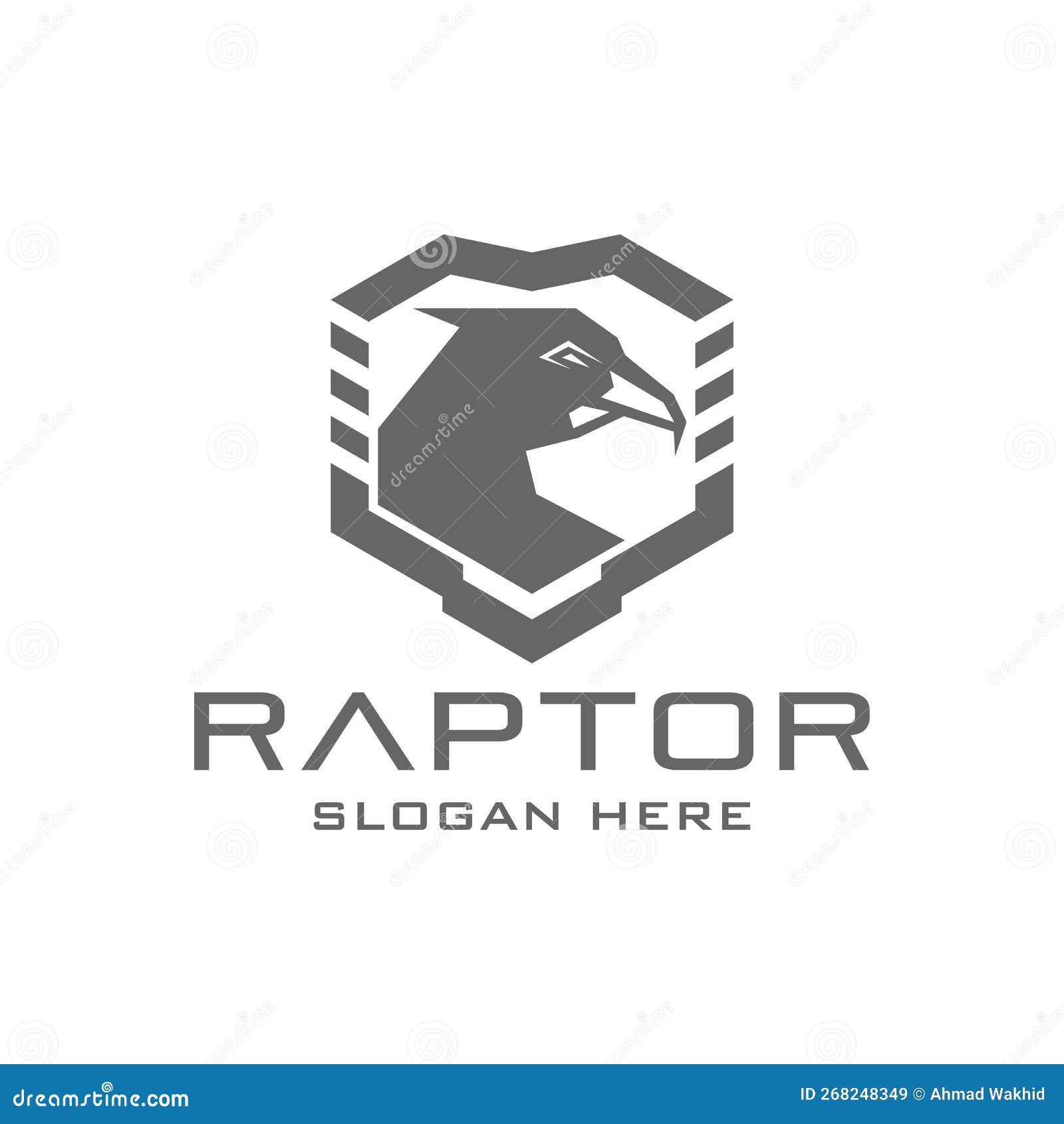 Eagle Raptor Logo Of Predator Bird Template Icon Vector Illustration ...