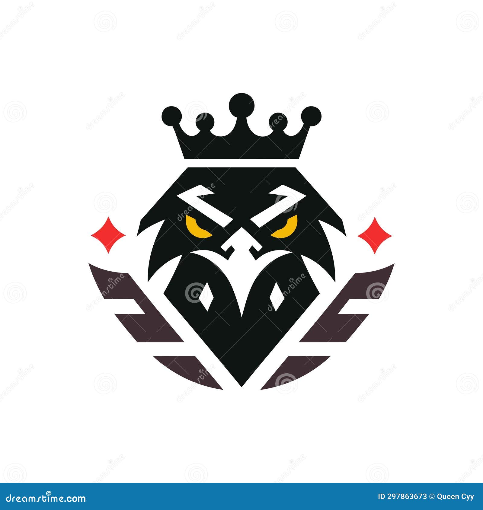 Regal Eagle Logo Vector Illustration Stock Vector - Illustration of ...