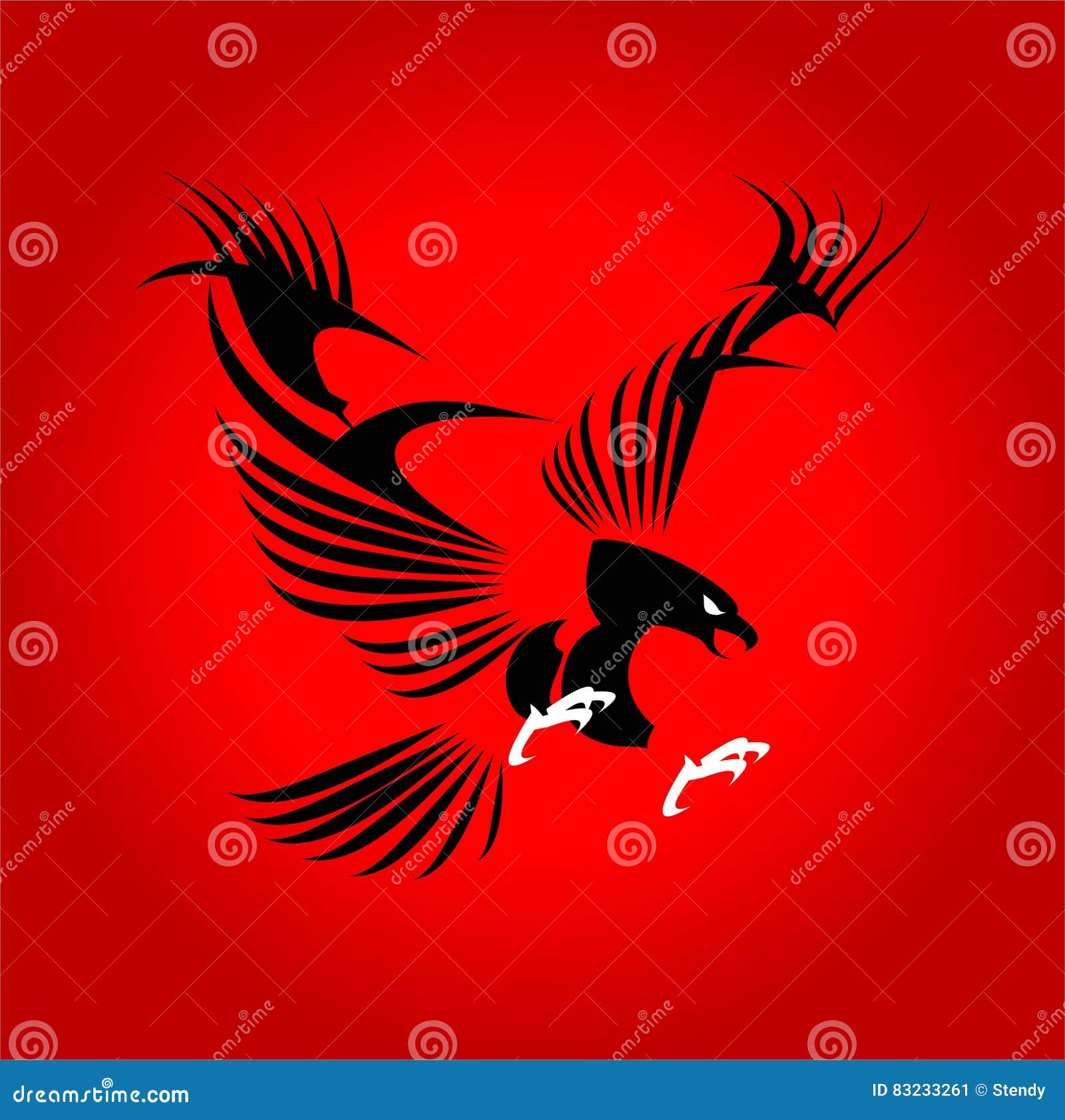 Stylized Hawk Tribal Stock Illustrations – 259 Stylized Hawk Tribal ...