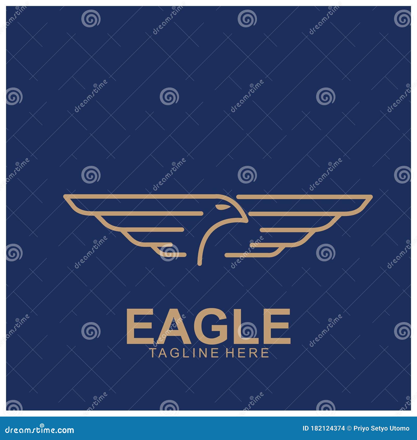 Eagle Logo with Modern Concept Stock Illustration - Illustration of ...