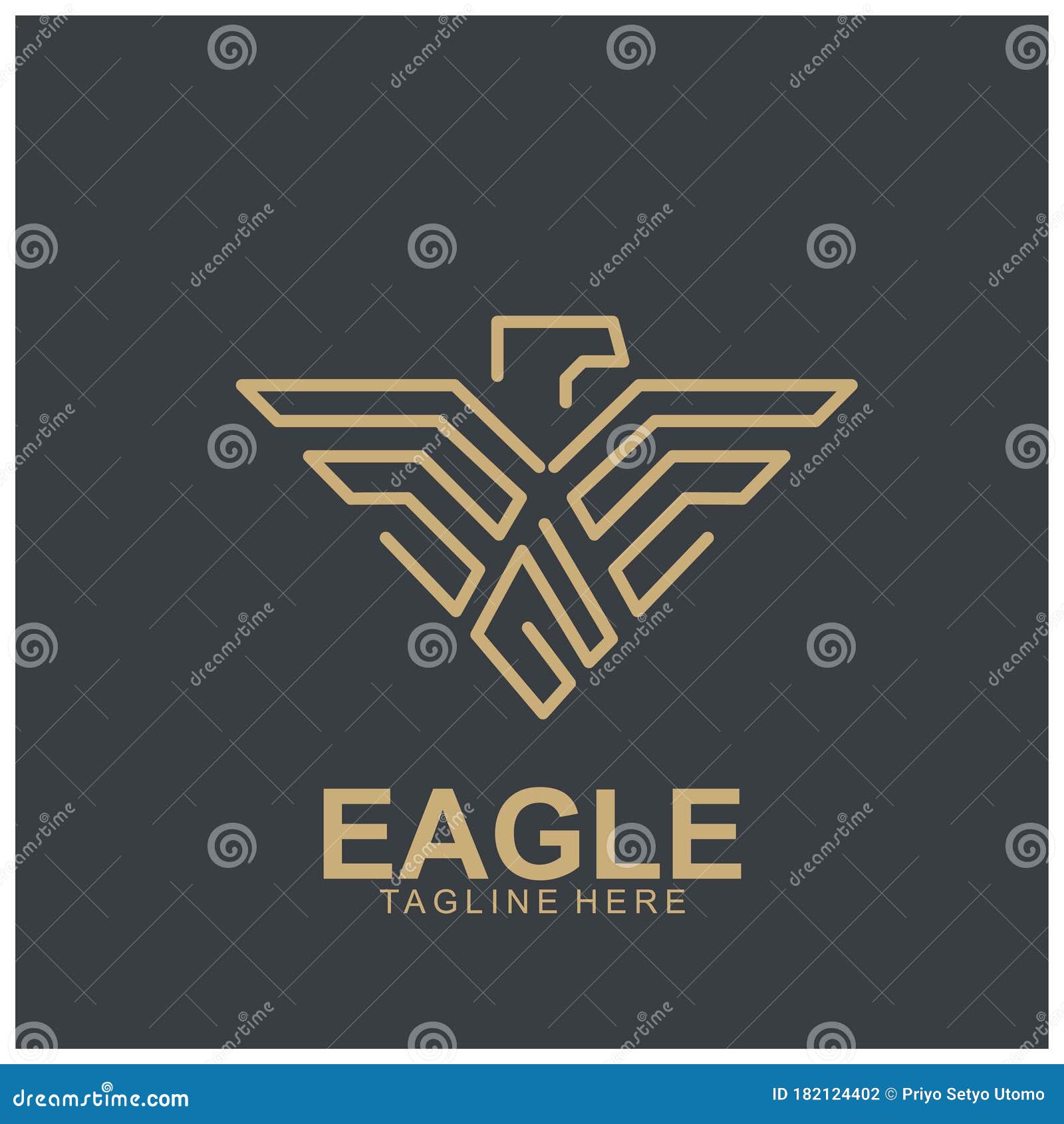 Eagle Logo with Modern Concept Stock Vector - Illustration of colorful ...