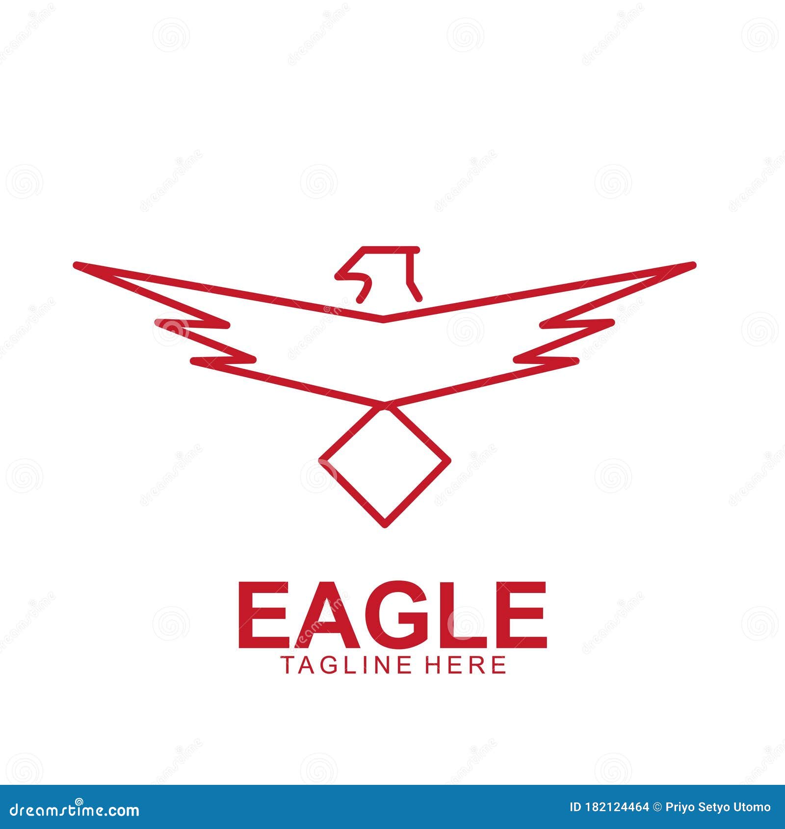 Eagle Logo with Modern Concept Stock Vector - Illustration of animal ...