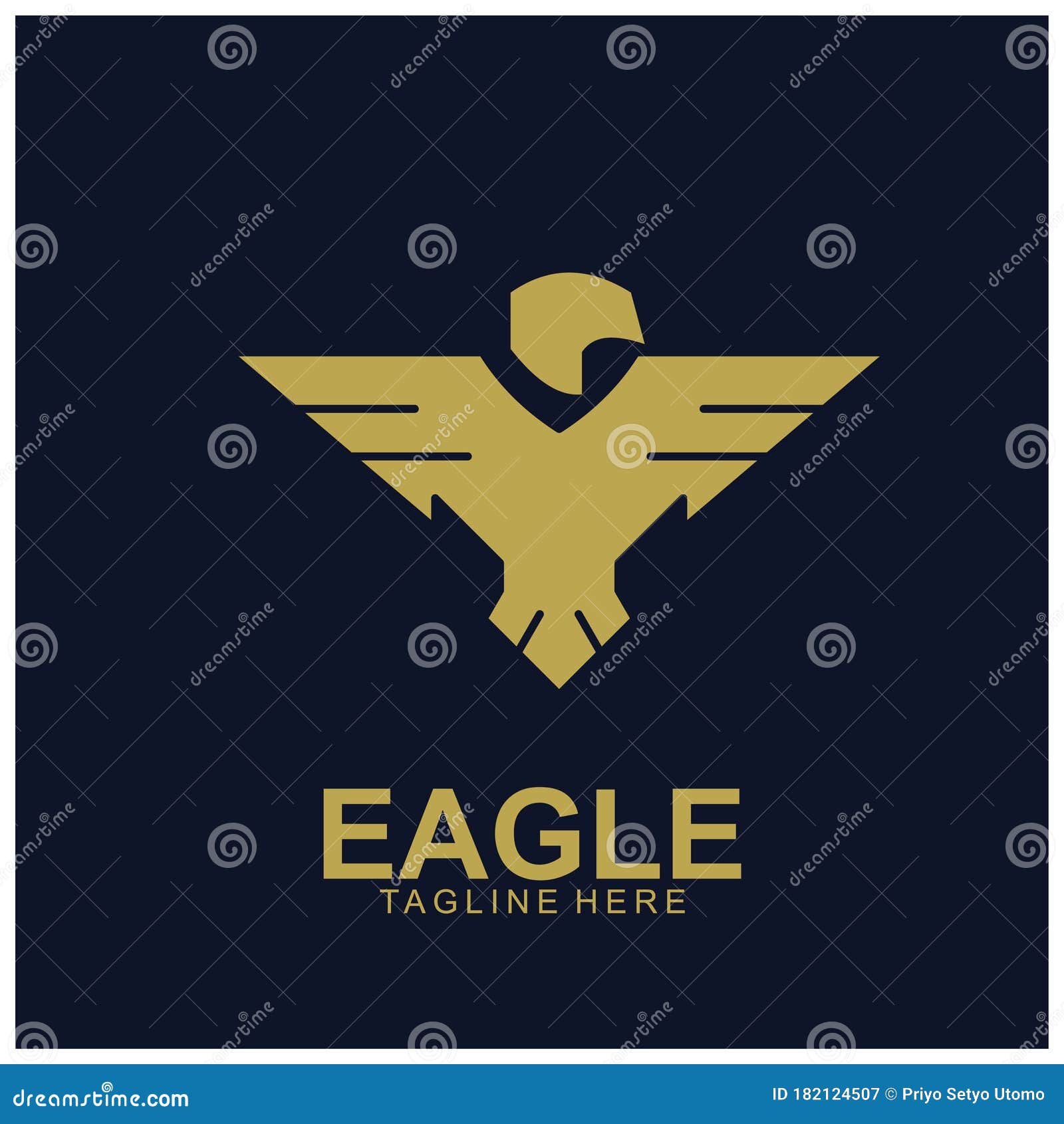 Eagle Logo with Modern Concept Stock Vector - Illustration of contour ...