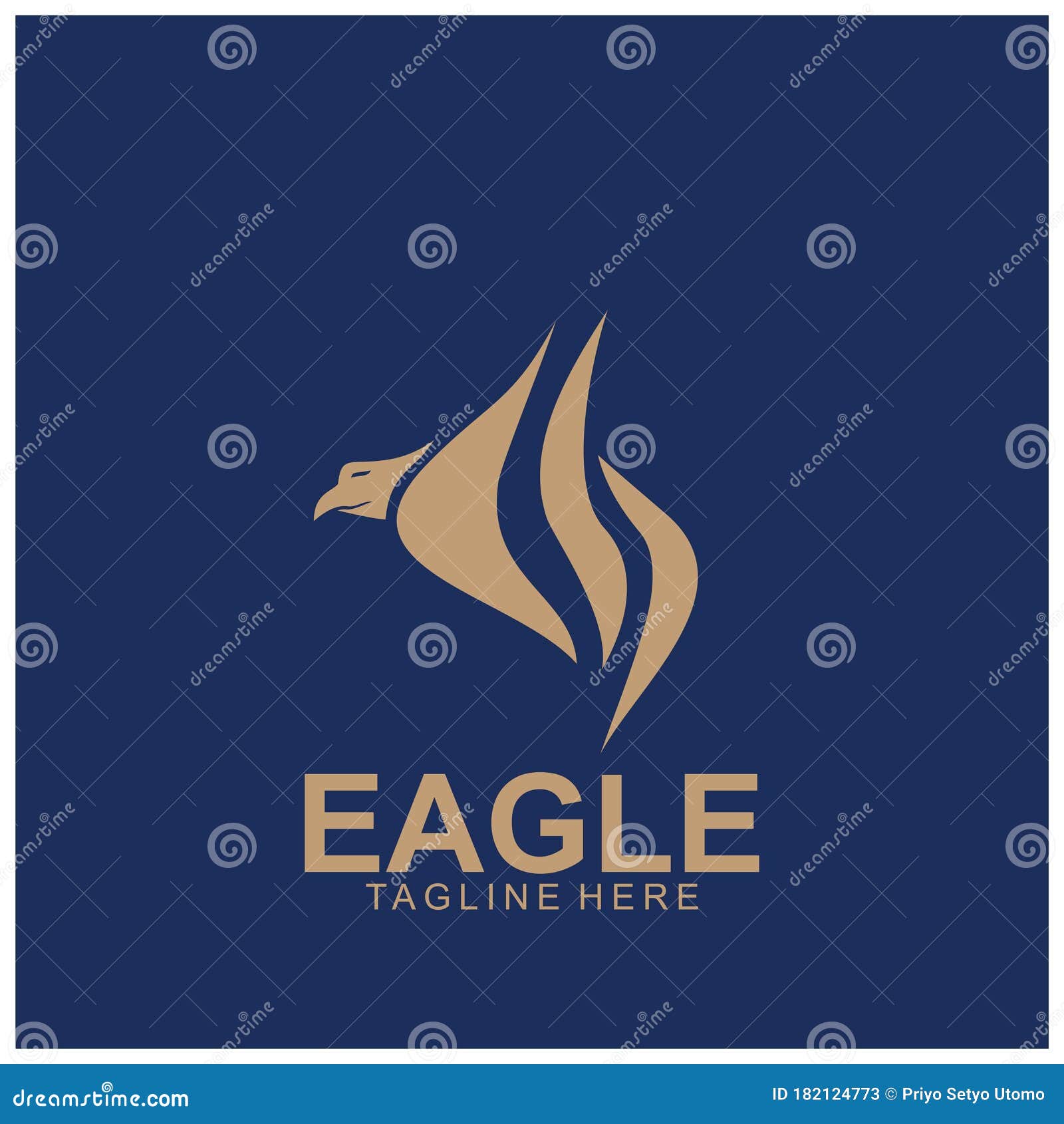 Eagle Logo with Modern Concept Stock Vector - Illustration of bird ...