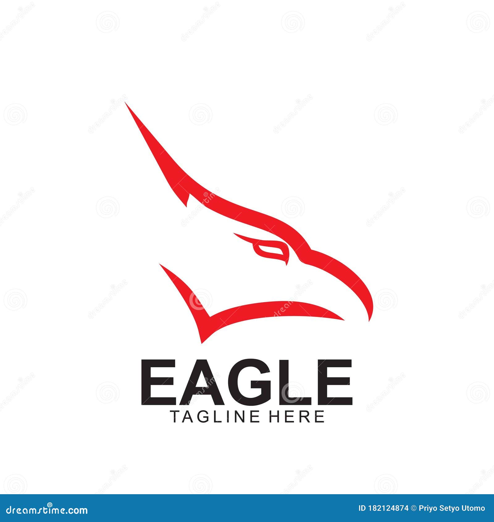 Eagle Logo with Modern Concept Stock Vector - Illustration of head ...