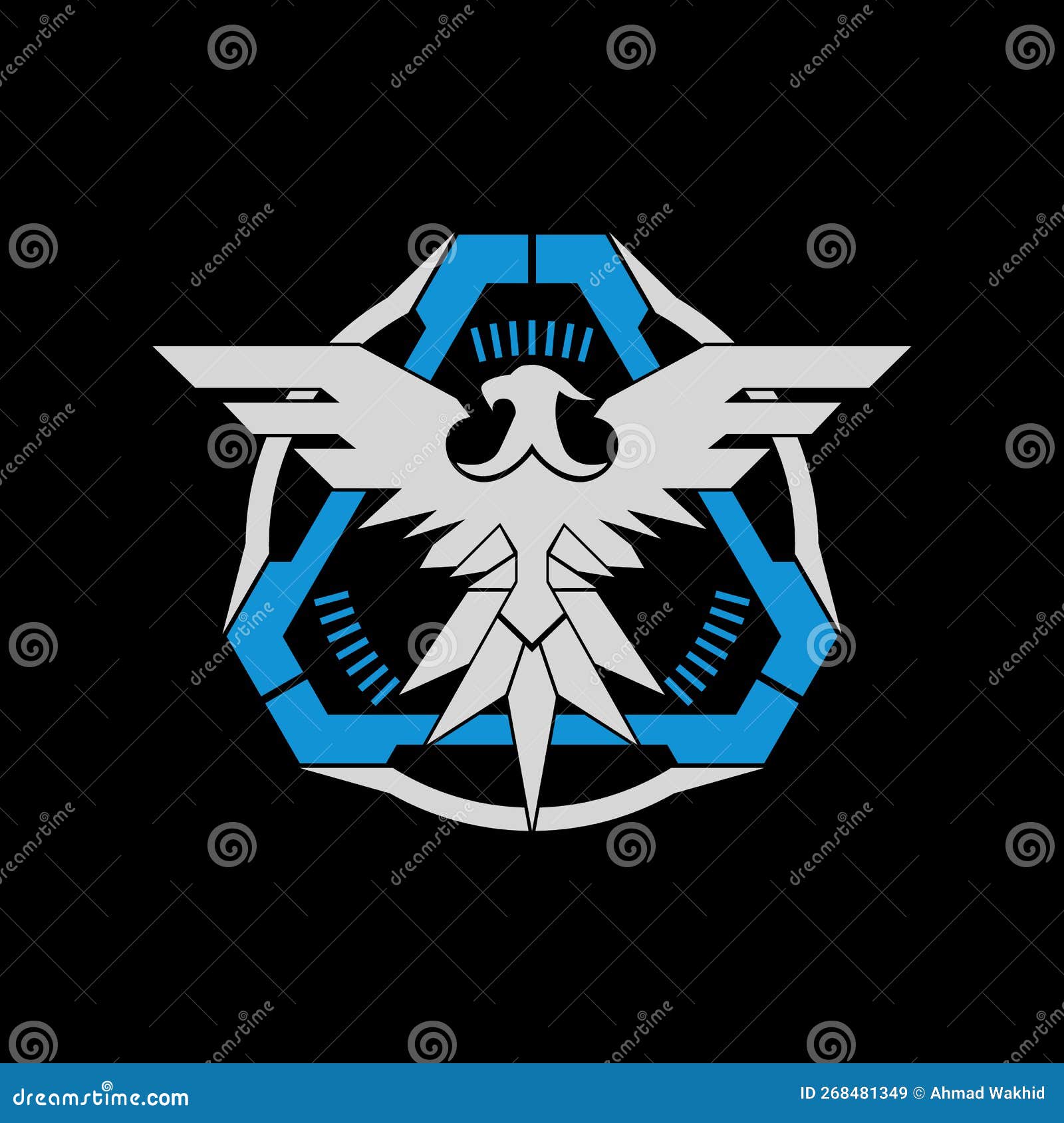 Eagle Logo. Tactical Eagle Airforce Squadrone Logo Stock Illustration ...