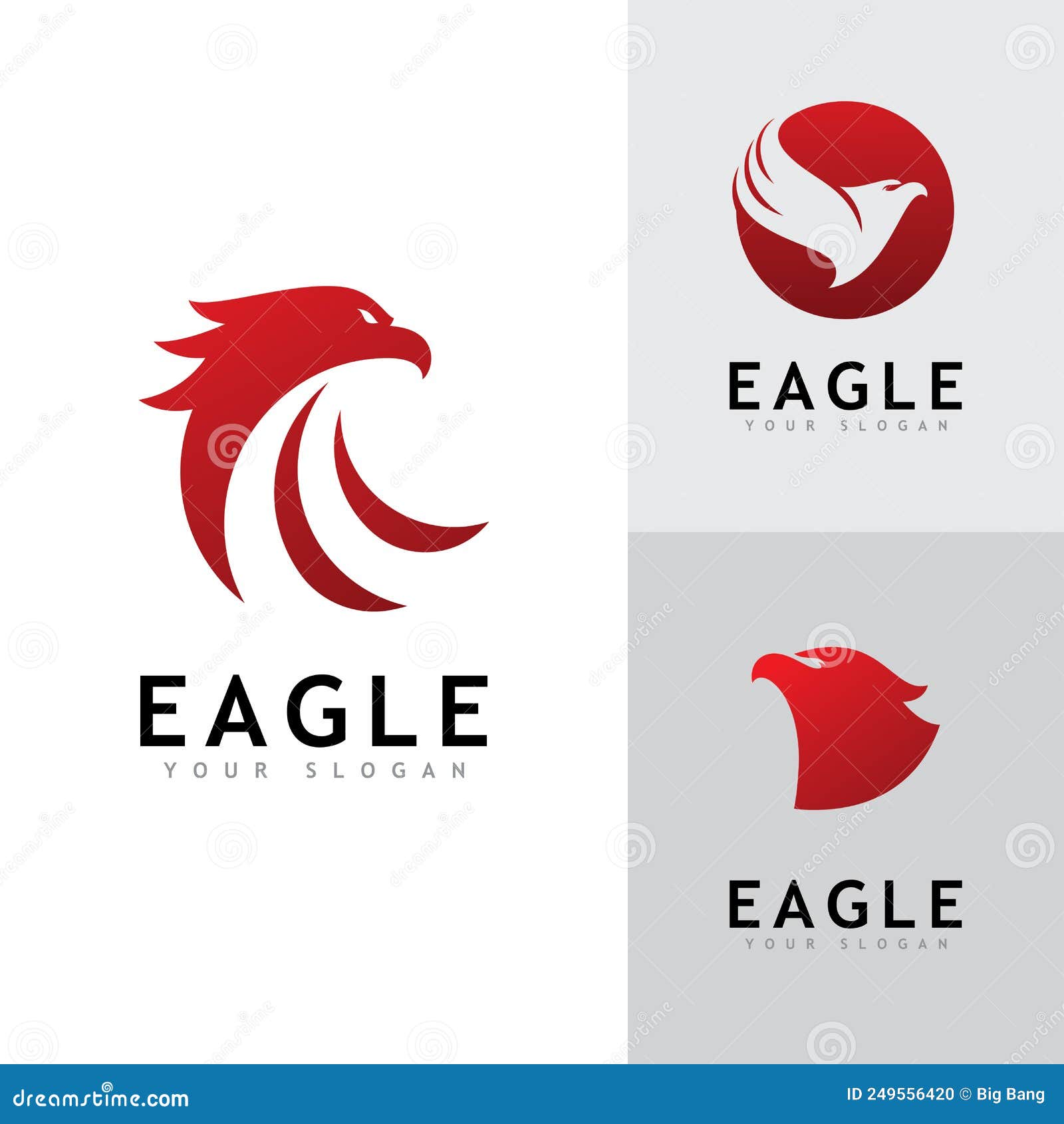 Eagle Logo Vector, Creative Eagle Icon Template Illustration Stock ...