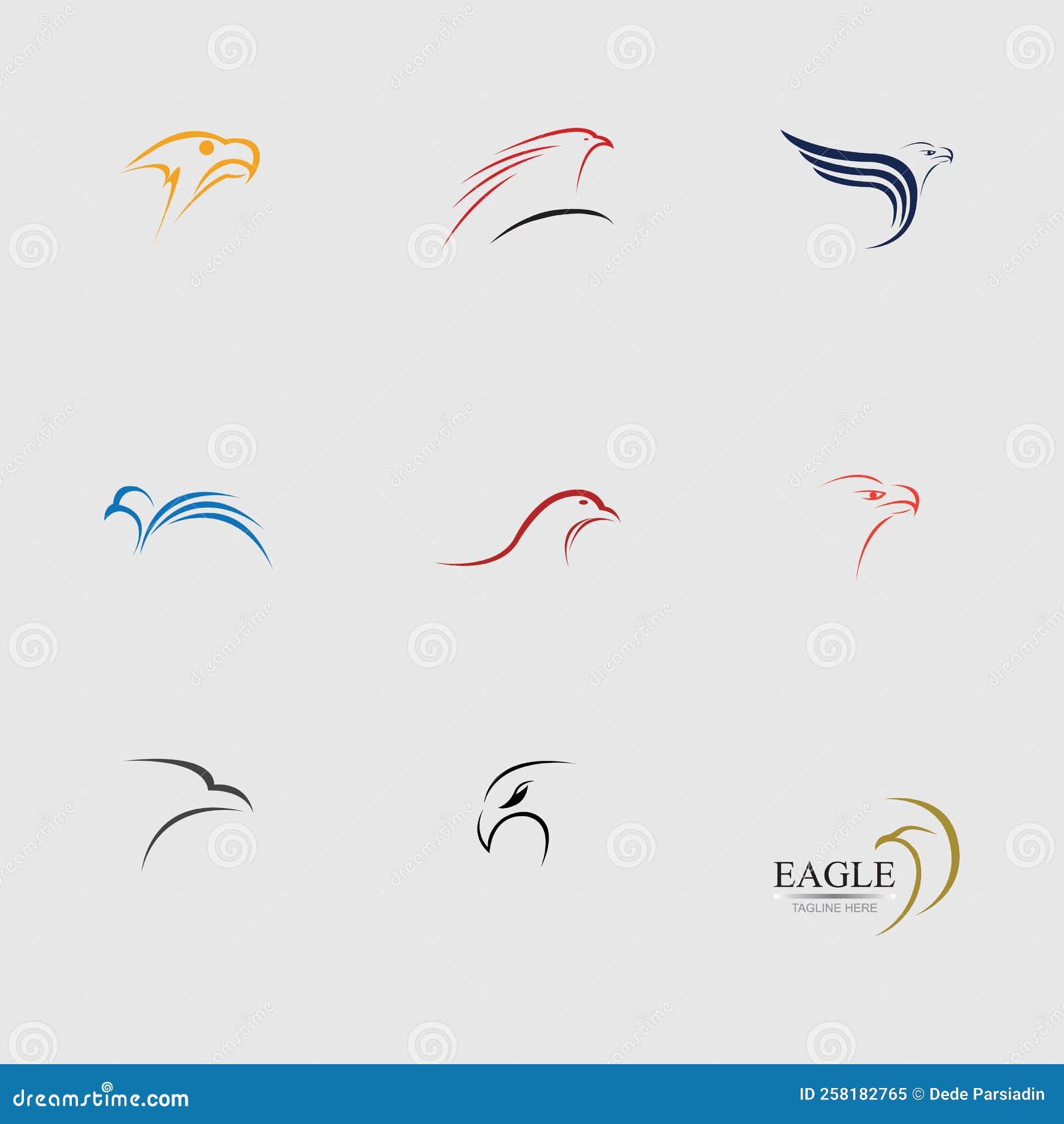 Eagle Logo Vector Illustration Design Template - Vector Stock Vector ...