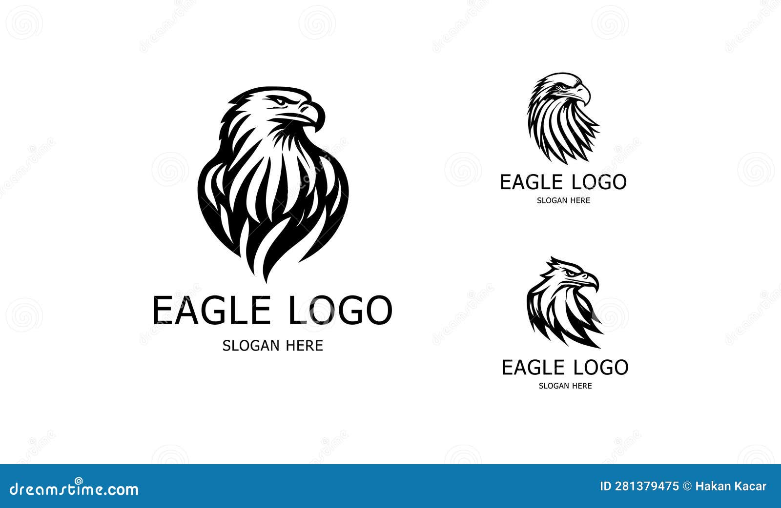 Eagle Logo Vector. Stylized Graphic Eagle Bird Logo Template Stock ...