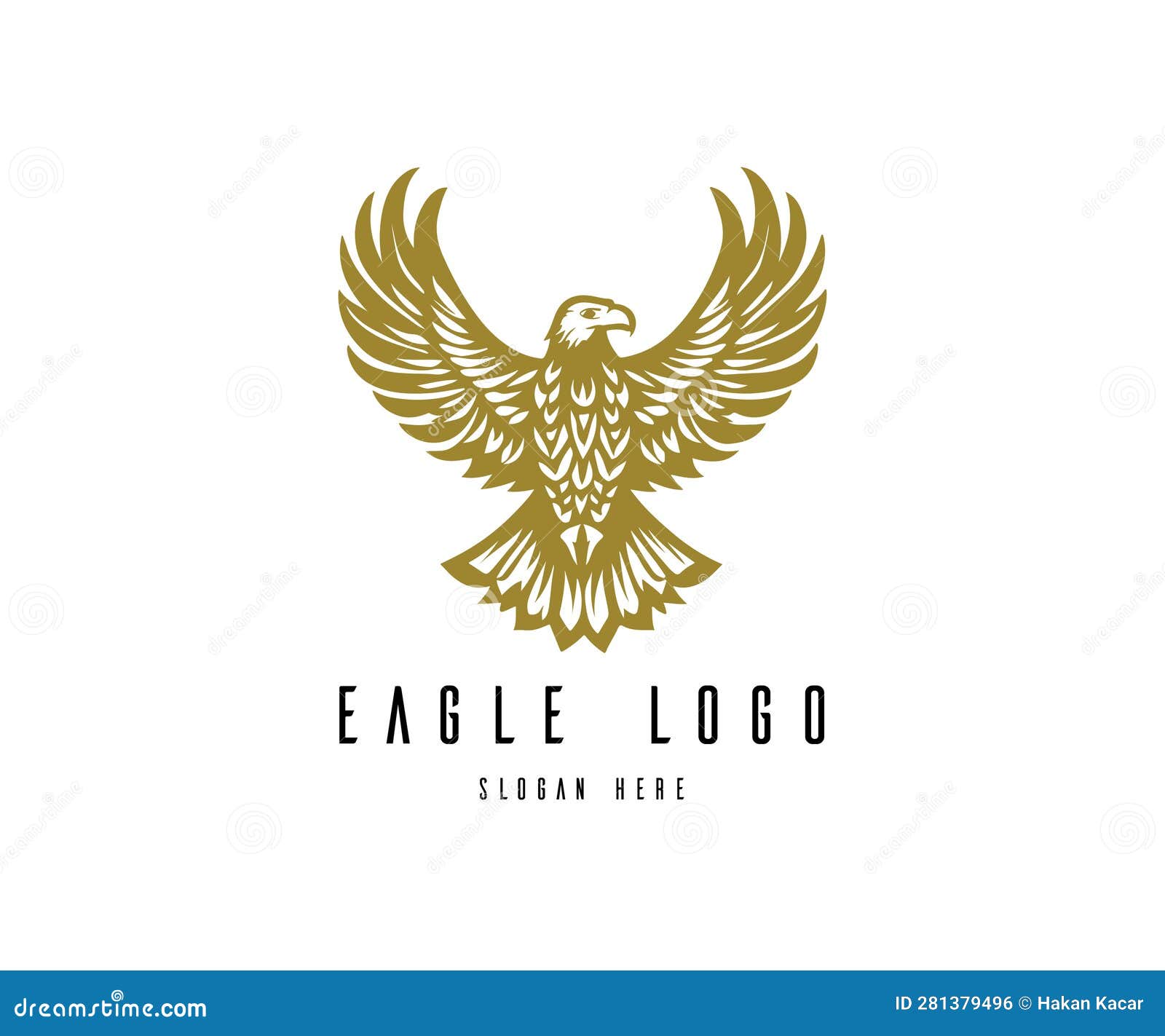 Eagle Logo Vector. Stylized Graphic Eagle Bird Logo Template Stock ...